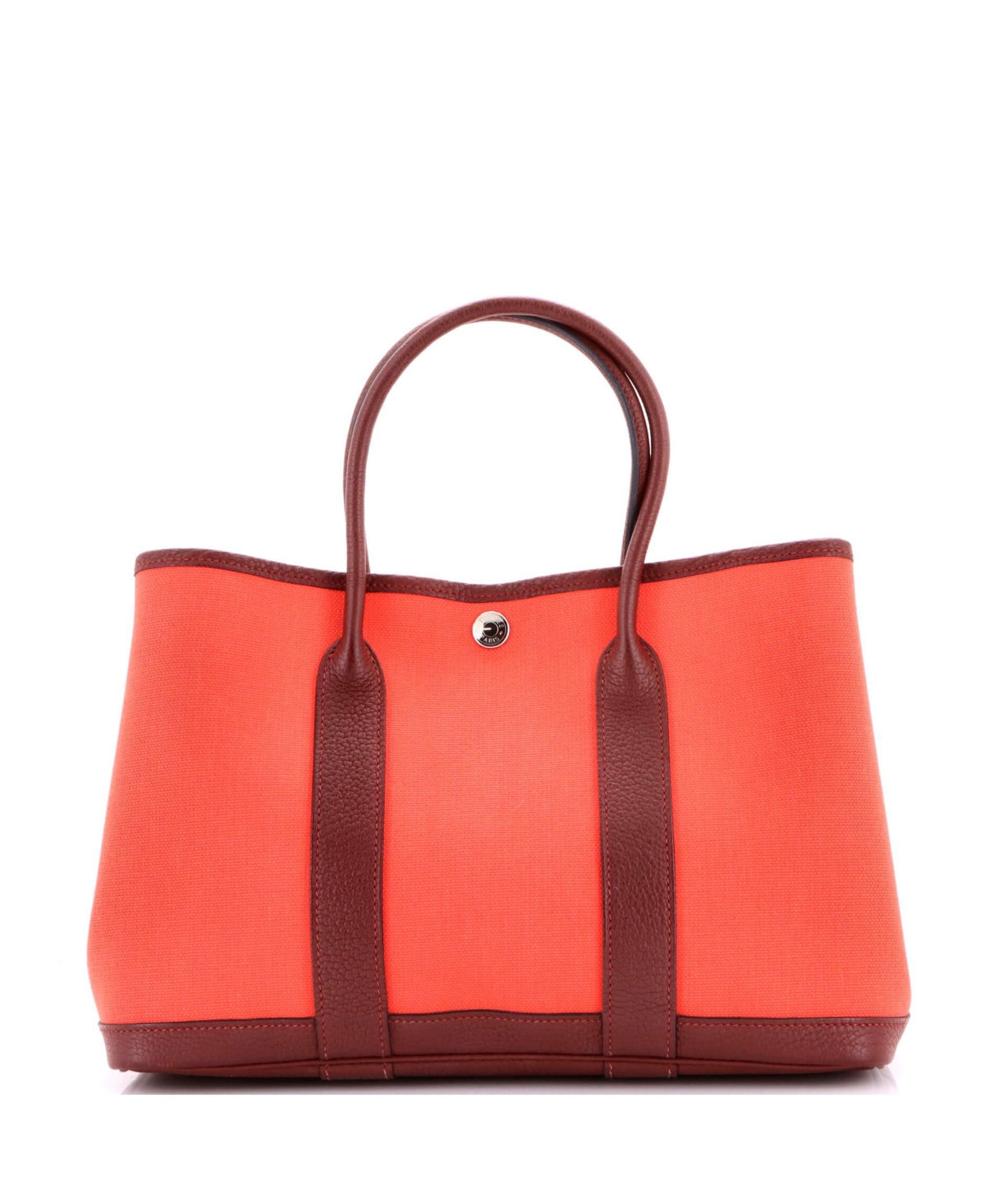 Click here for Pre-Owned HERMES 30 Garden Party Tote Toile and Le... prices