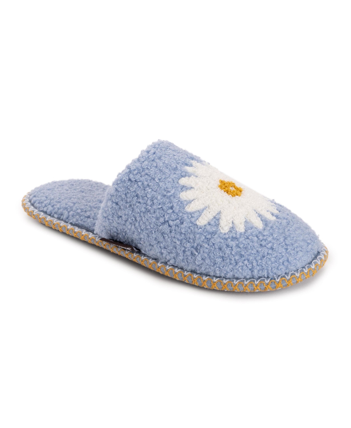 Click here for Muk Luks Womens Novelty Punch Needle Scuff - Blue... prices