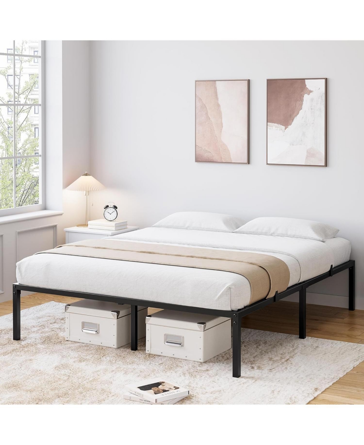 Click here for gaomon 16-Inch Queen Size Metal Bed Frame  Heavy-D... prices