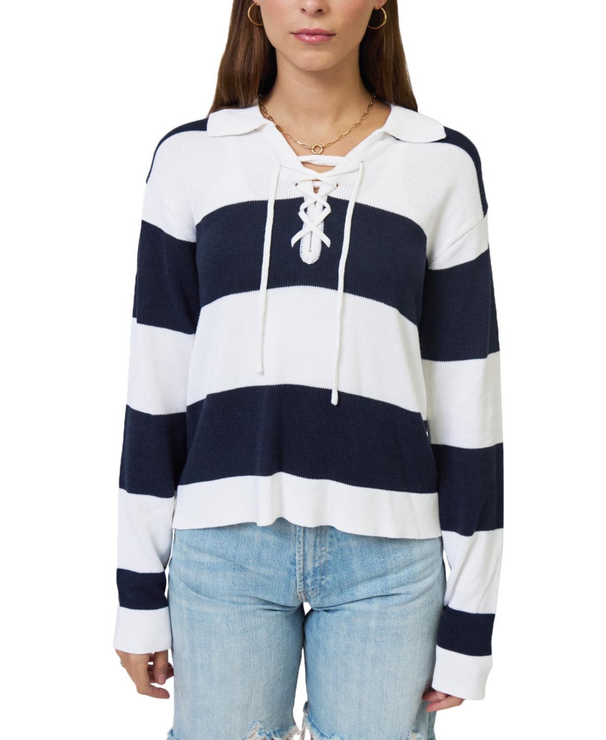 Click here for Central Park West Womens Chelsea Rugby Laceup Polo... prices