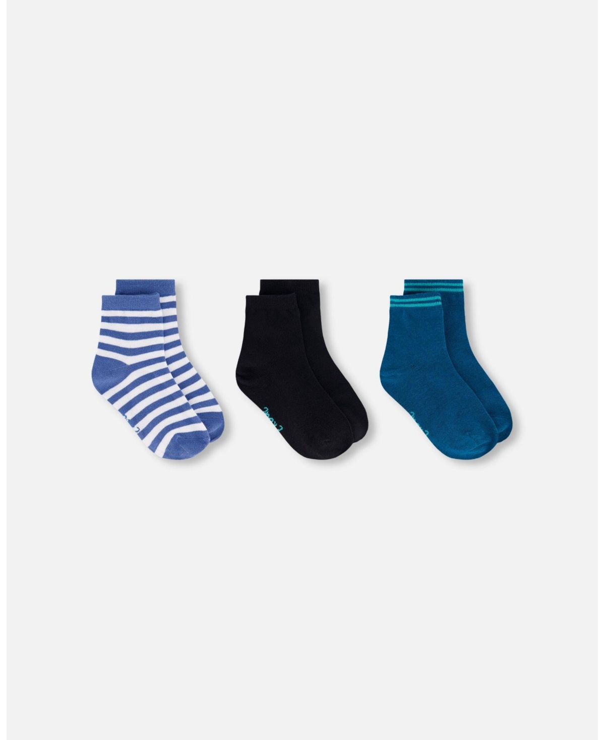 Click here for Deux par Deux Boy Socks (3 Pairs) Set Striped Todd... prices
