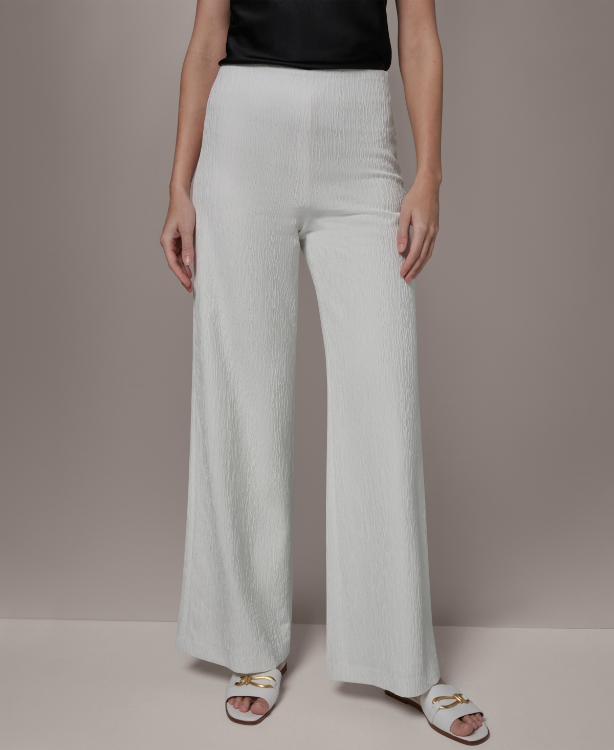 Click here for Donna Karan New York Womens Wide-Leg Pants - Cream prices