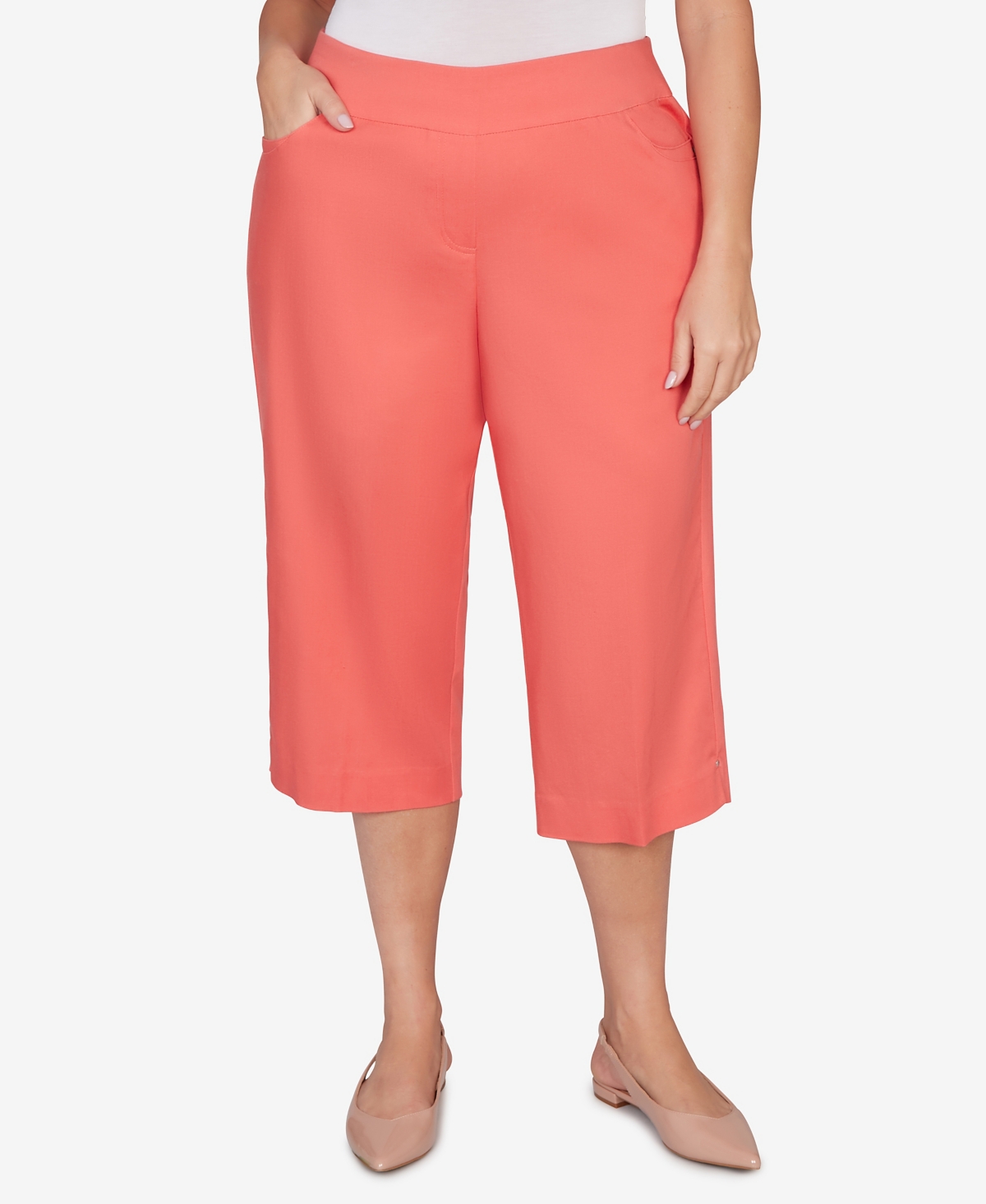 Click here for Alfred Dunner Plus Size Resort Living Smooth Waist... prices