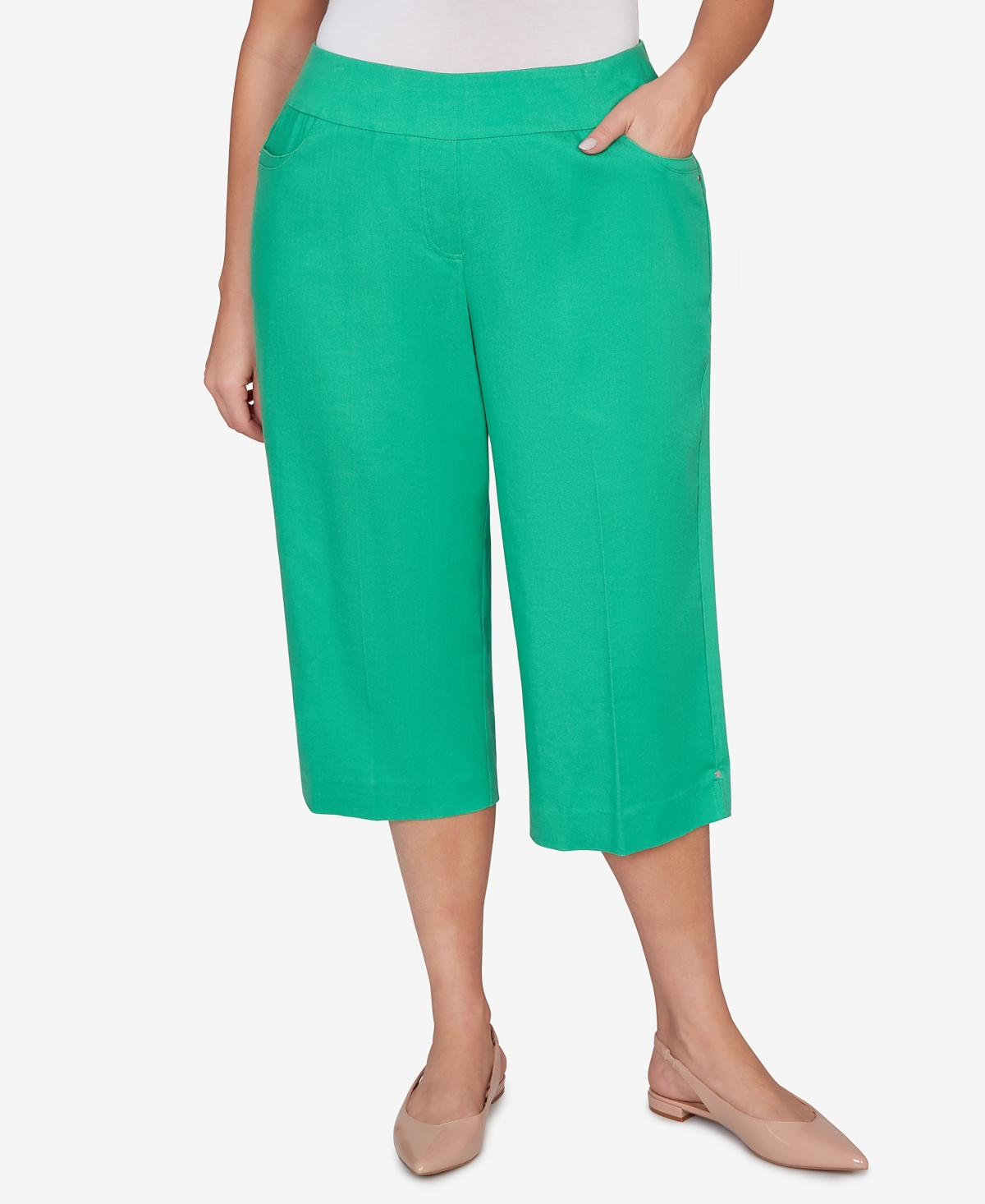 Click here for Alfred Dunner Plus Size Resort Living Smooth Waist... prices