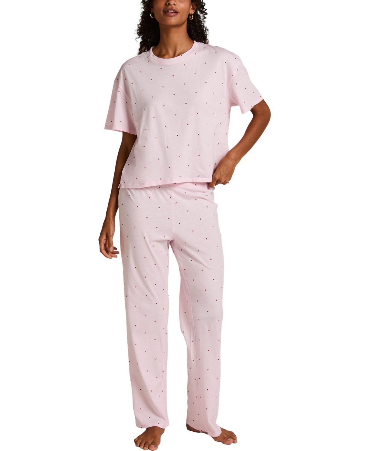 Click here for Hunkemoller Womens Pyjama Set Cotton Print - Tende... prices