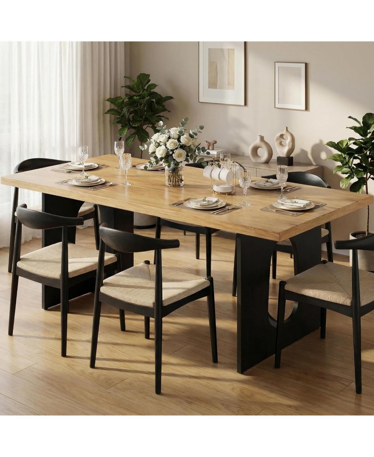 Click here for gaomon 71" Long Dining Table for 6-10 People... prices
