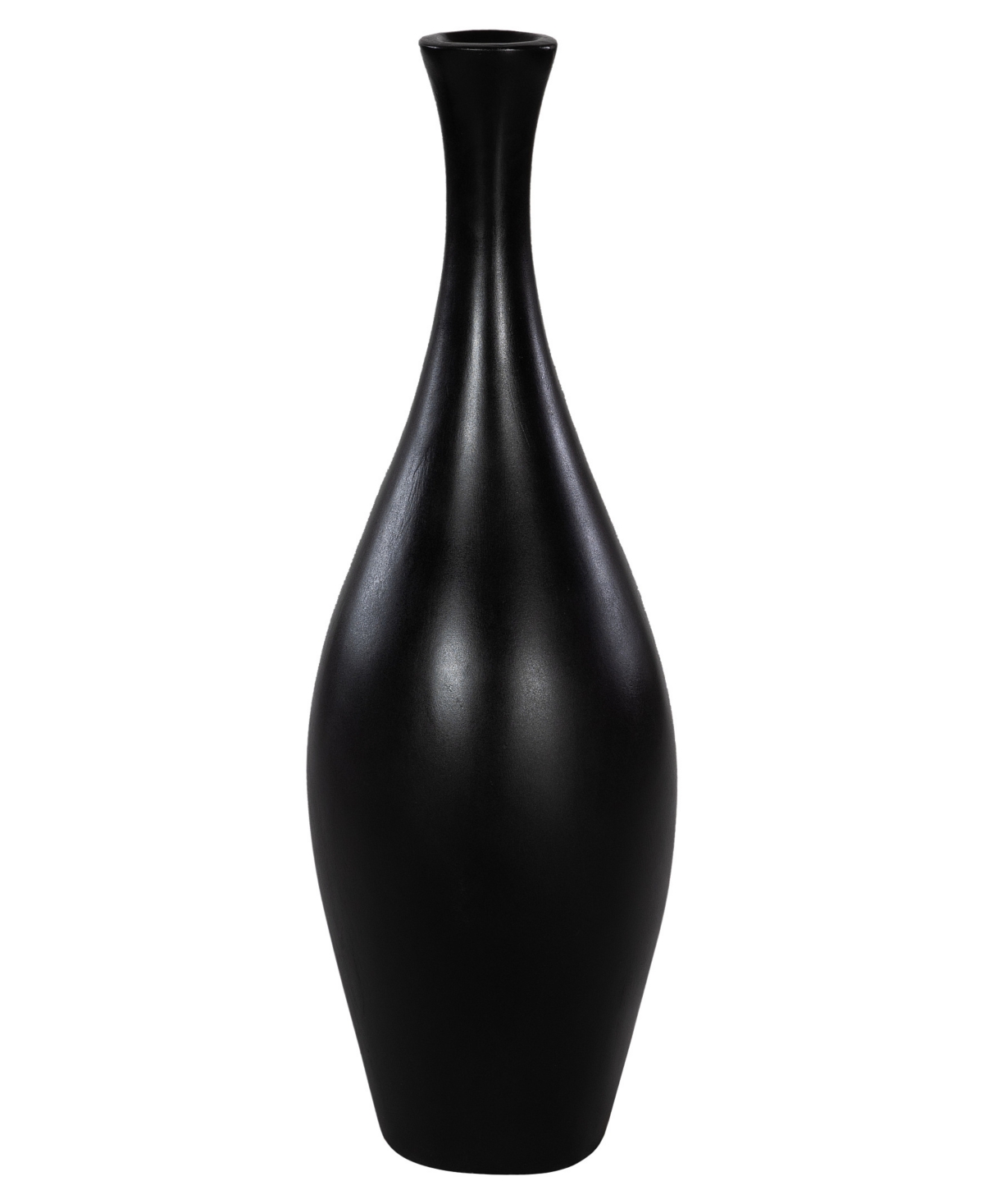 Click here for Phillips Collection Trumpet Small Vase - Matte Bla... prices