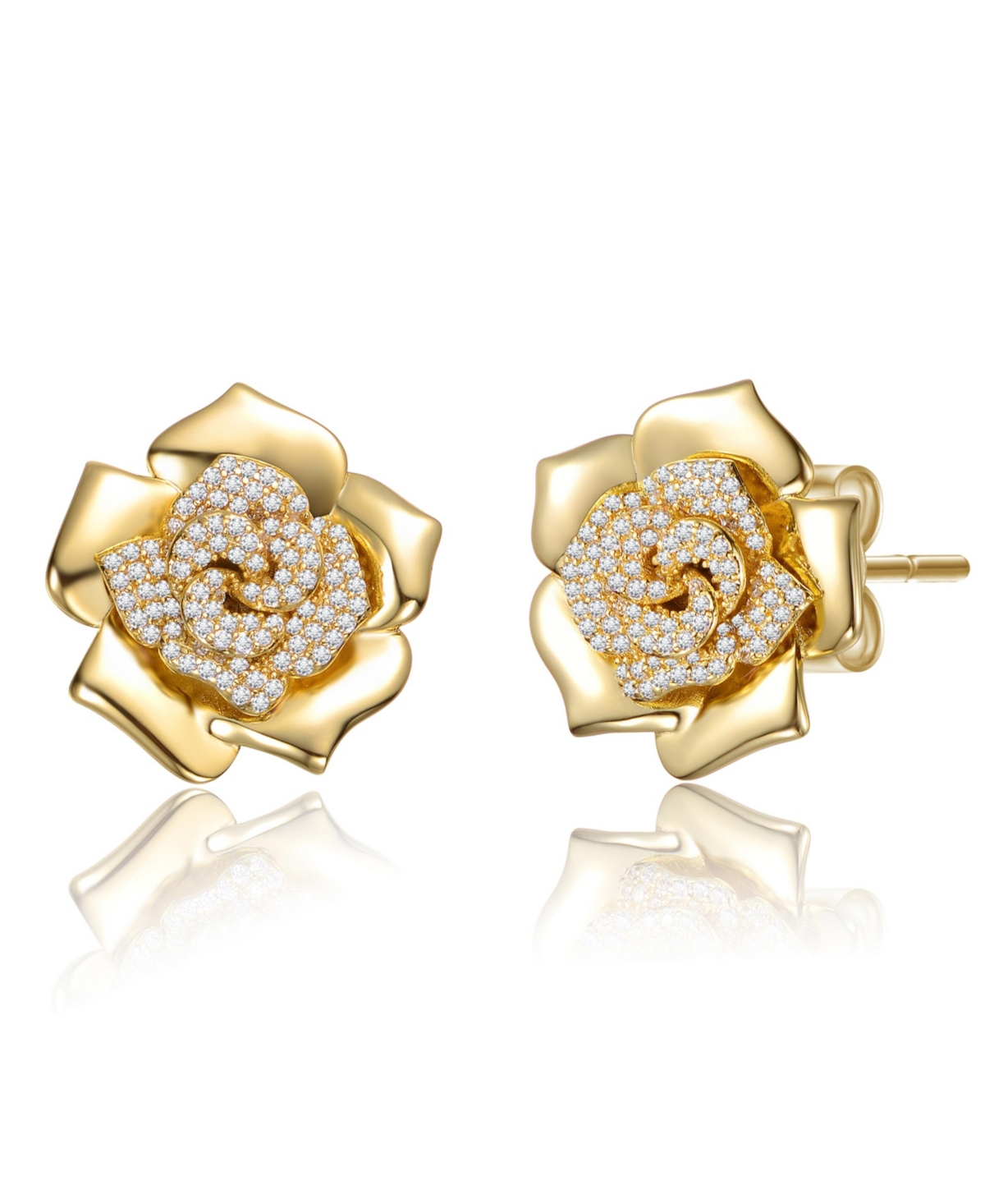 Click here for 14K Gold Plated with Clear Cubic Zirconia Accents... prices