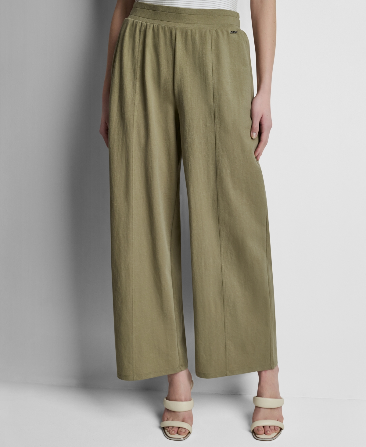 Click here for Dkny Womens Mini Logo Ewaist Pull-On Pants - Light... prices