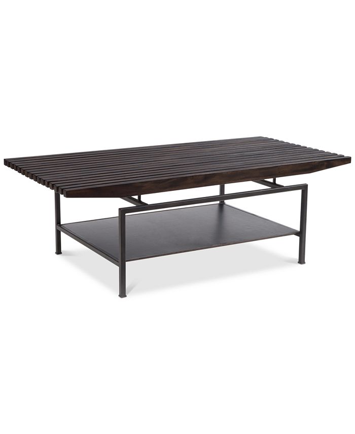 JLA Home Slat Coffee Table, Quick Ship - Macy's