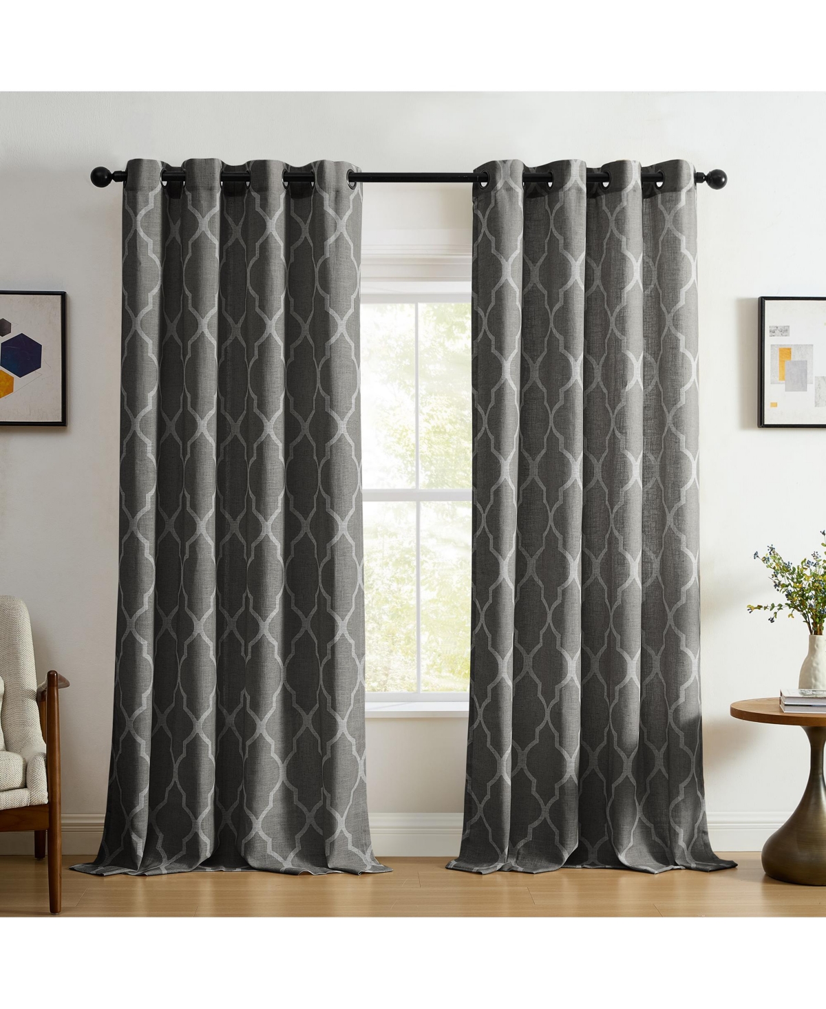 Click here for Elrene Home Fashions Medalia Geometric Window Curt... prices
