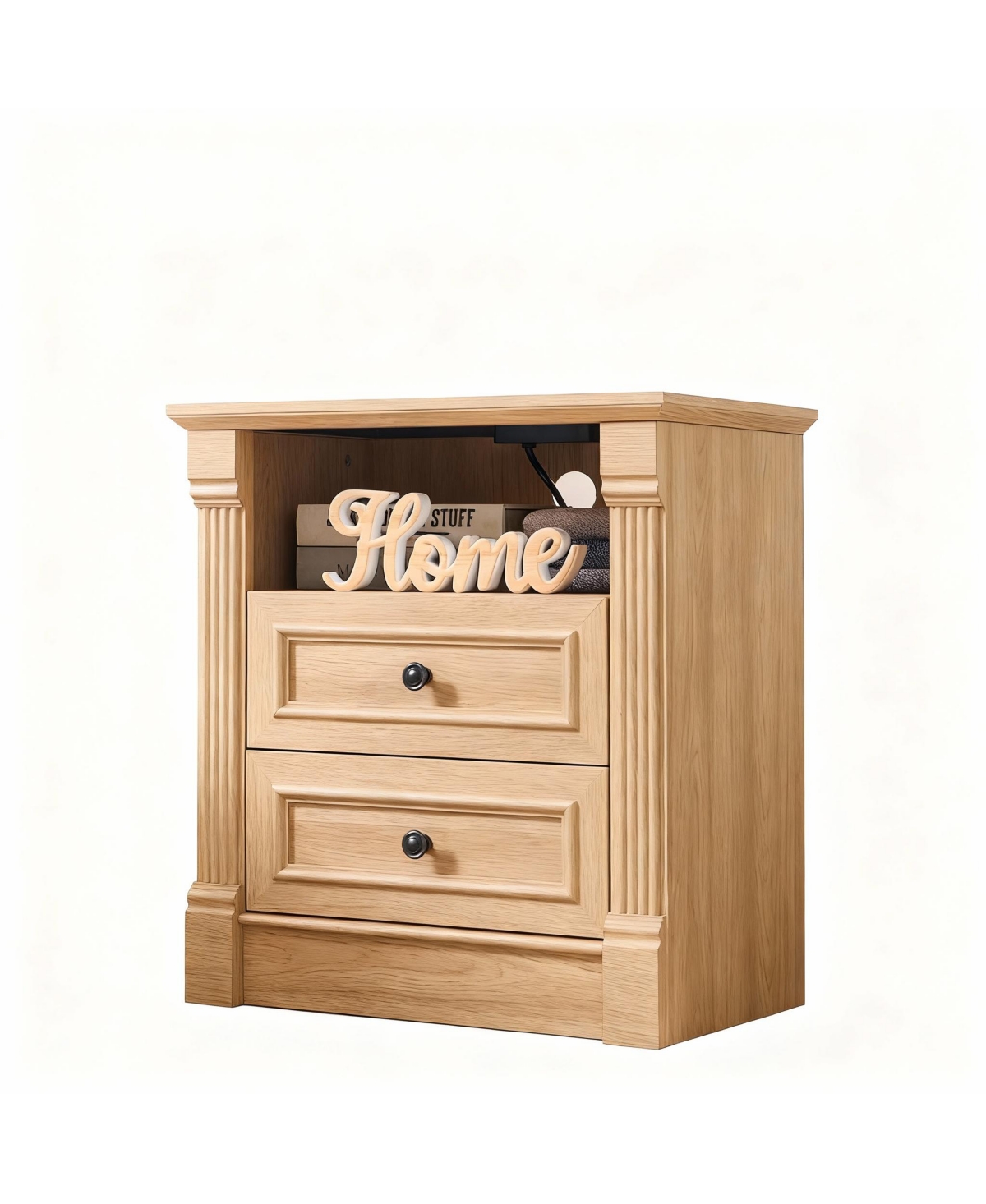 Click here for Yigii Farmhouse Nightstand with Charging Station a... prices