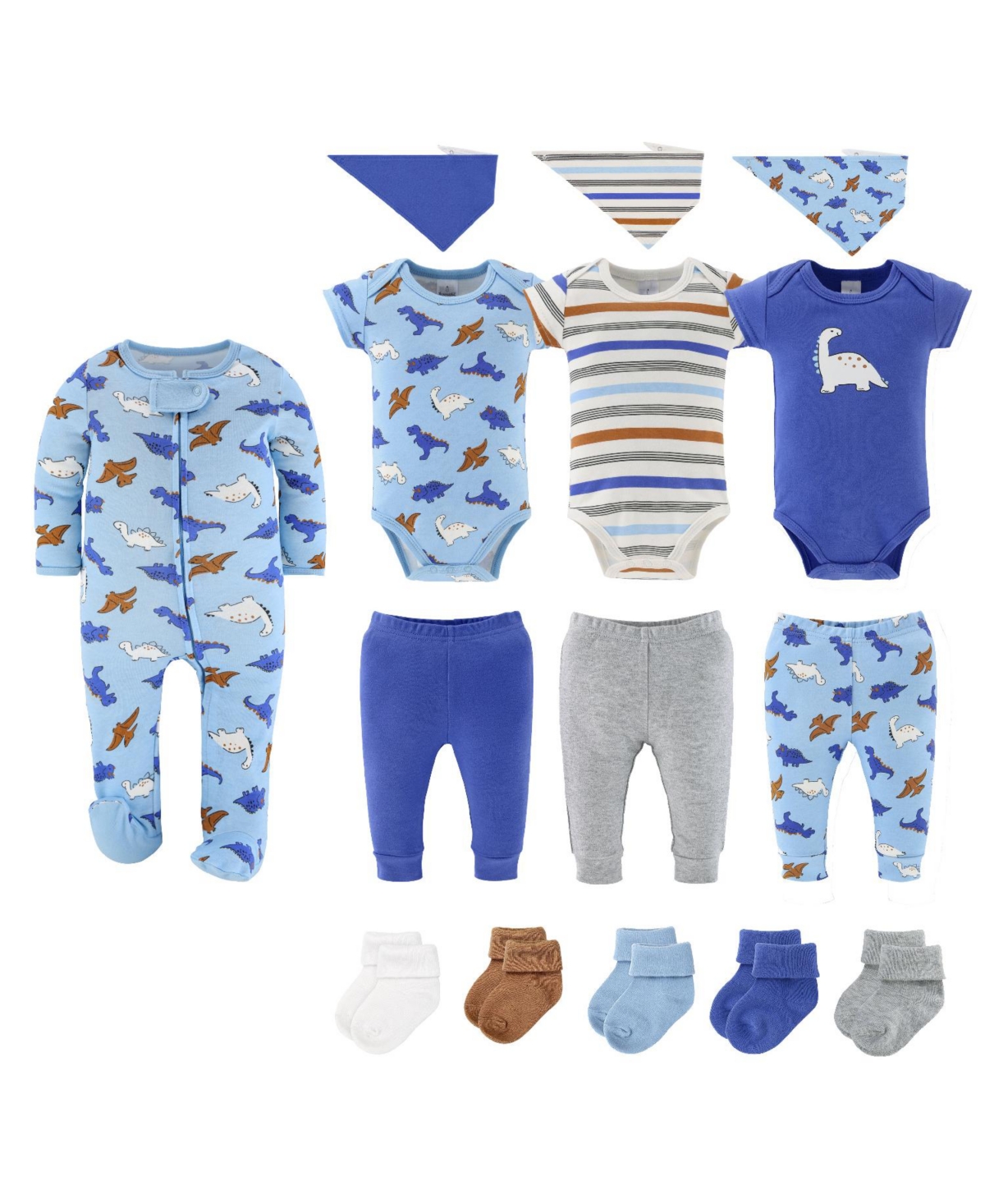 Click here for The Peanutshell Baby Boy Dino 15-Piece Clothes Set... prices