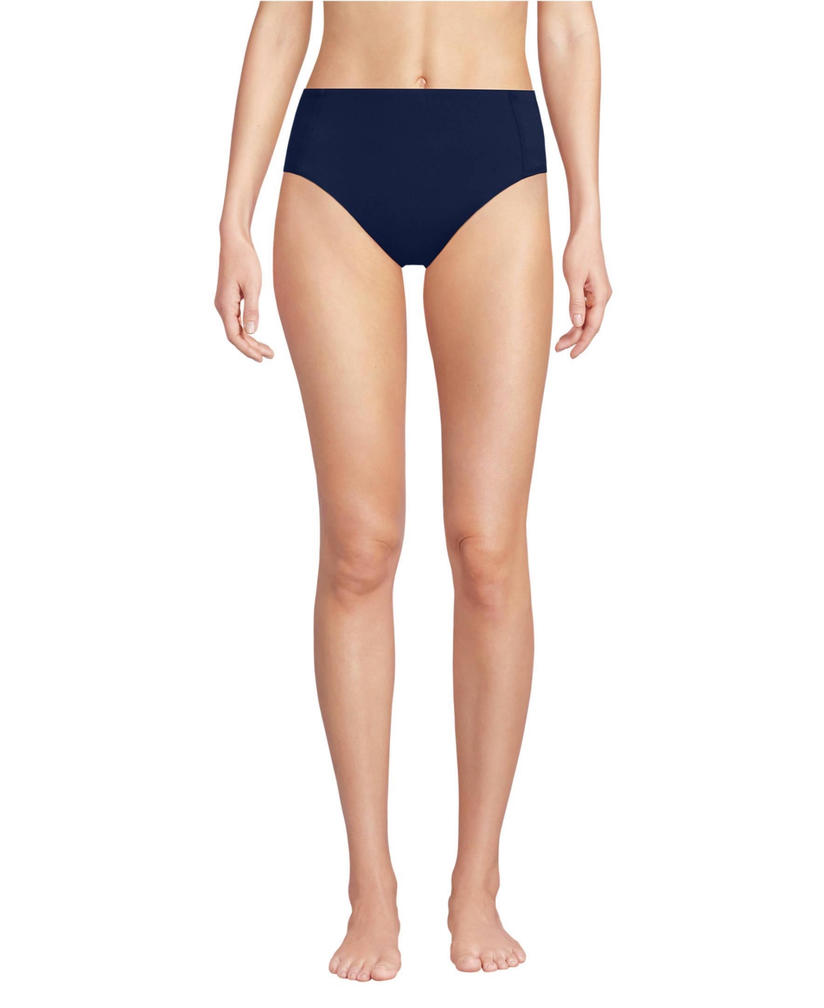 Click here for Lands End Womens Mid Rise Bikini Bottoms - Deep se... prices