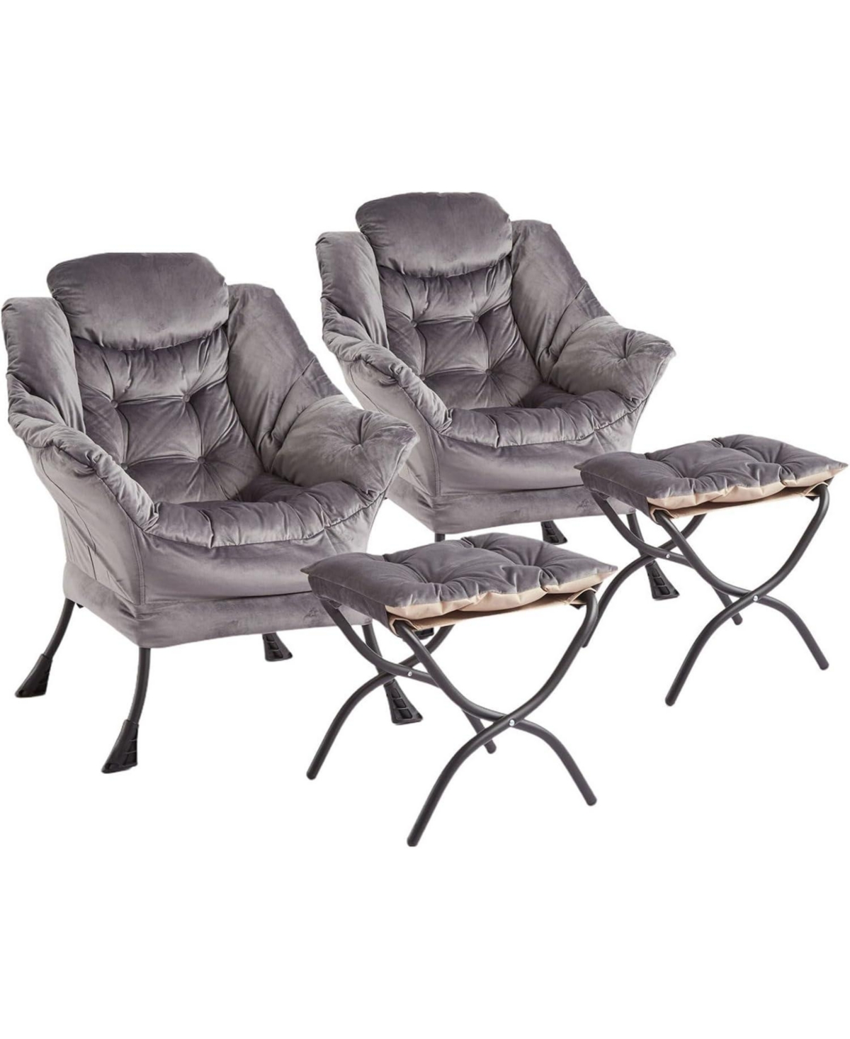 Click here for gaomon Lazy Chair with Ottoman  Modern Lounge Acce... prices