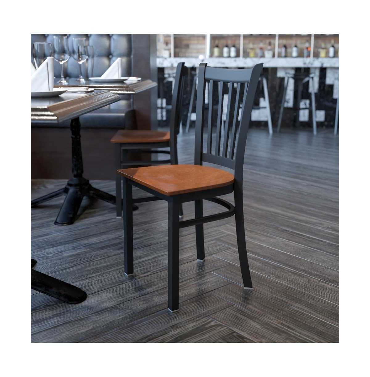 Click here for Emma+Oliver Vertical Back Metal Restaurant Dining... prices