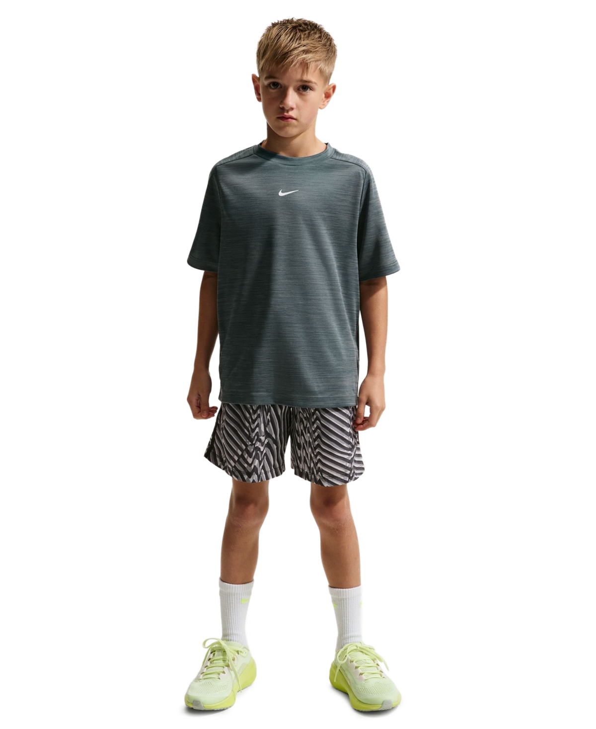 Click here for Nike Boys 8-20 Dri-fit Woven Training Shorts - Bla... prices