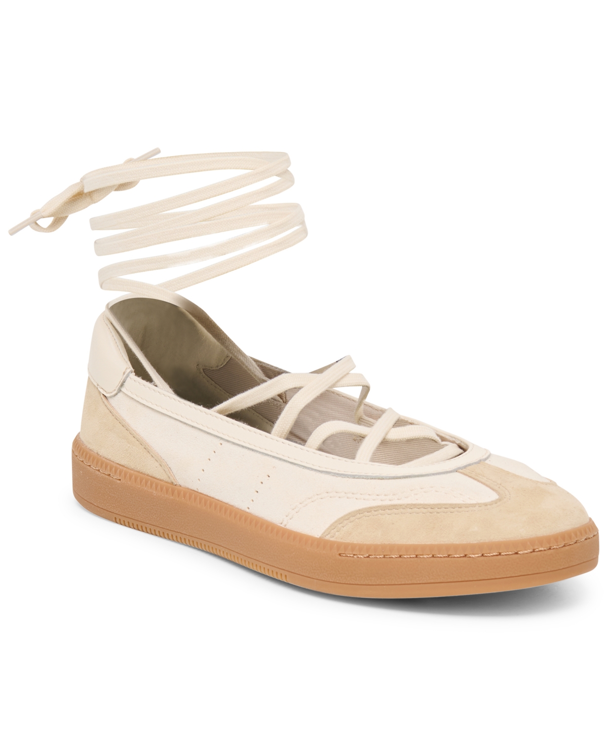 Click here for Dolce Vita Womens Nyomie Lace-Up Ankle-Wrap Sneake... prices