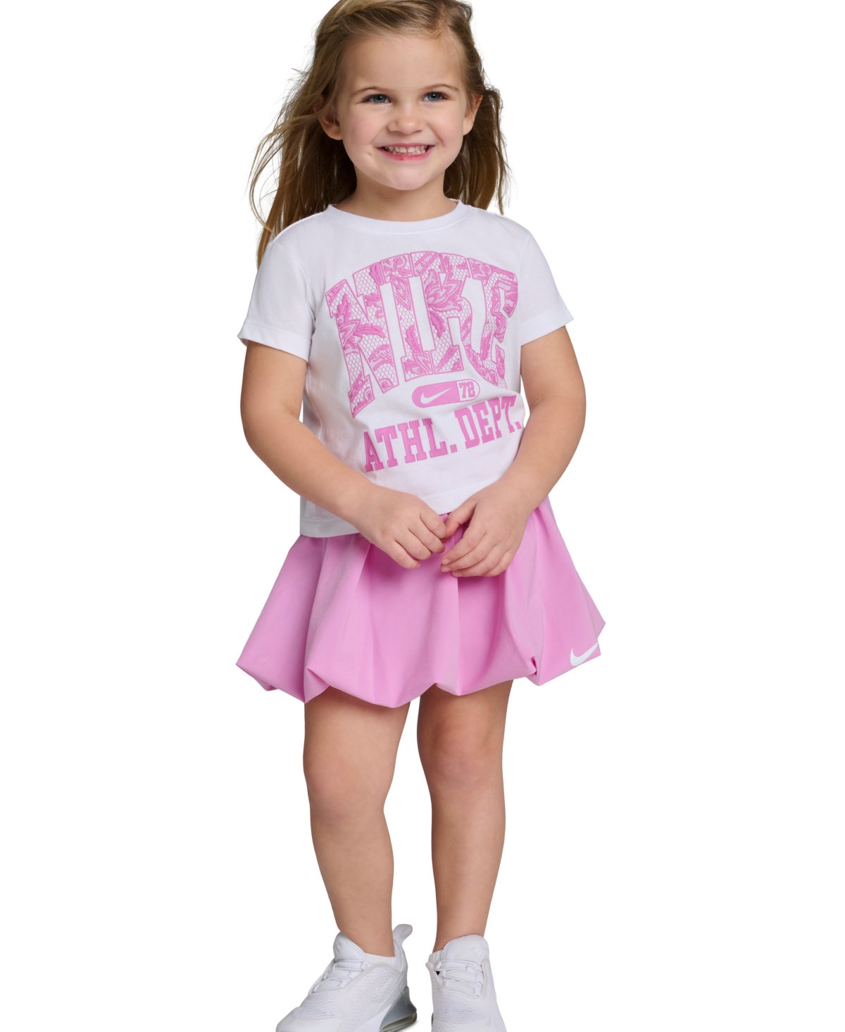 Click here for Nike Girls Toddler 2T-4T Graphic Crewneck T-Shirt... prices