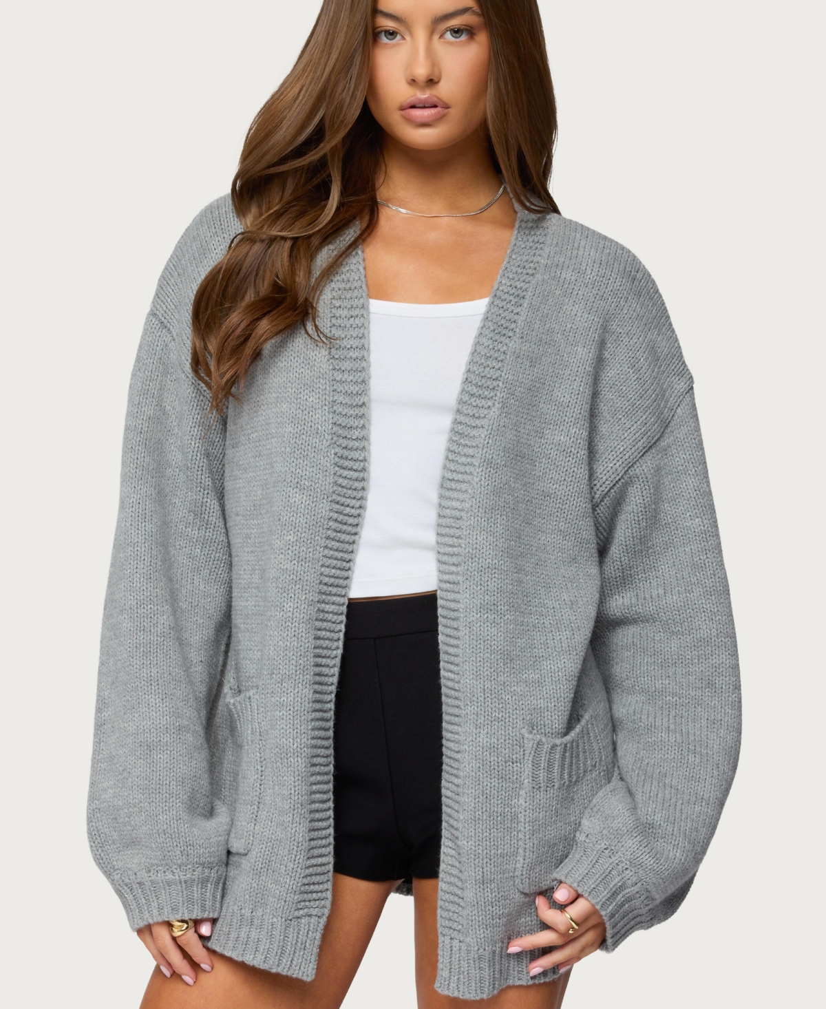 Click here for Edikted Womens Julian Oversized Knit Cardigan - Gr... prices