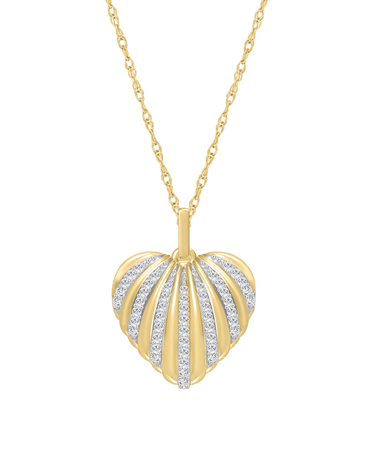 Click here for Macys Diamond Pendant Necklace (1/5 ct. t.w.) in 1... prices