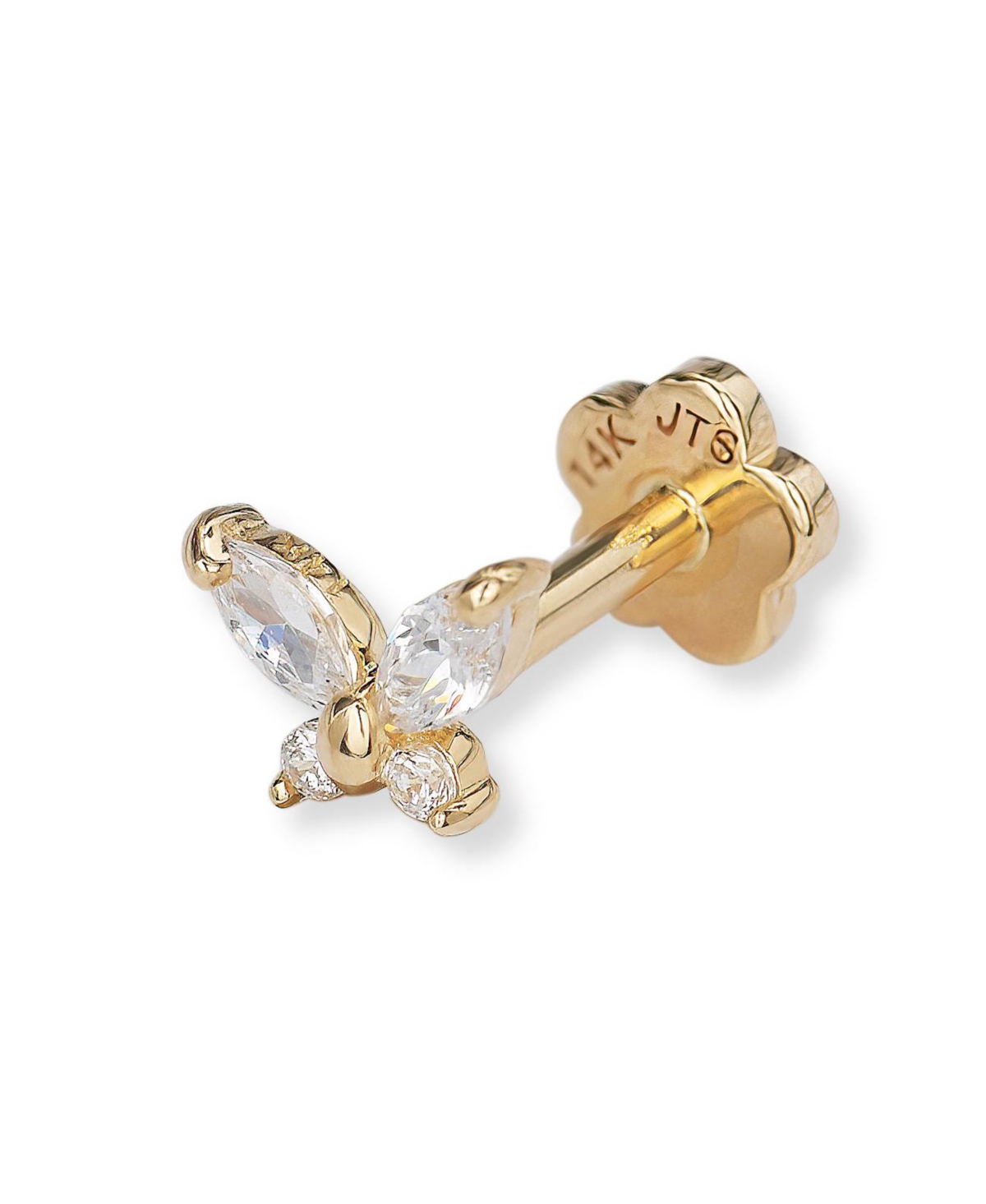 Click here for Curata Jewelry Solid 14k Yellow Gold Marquise Cubi... prices