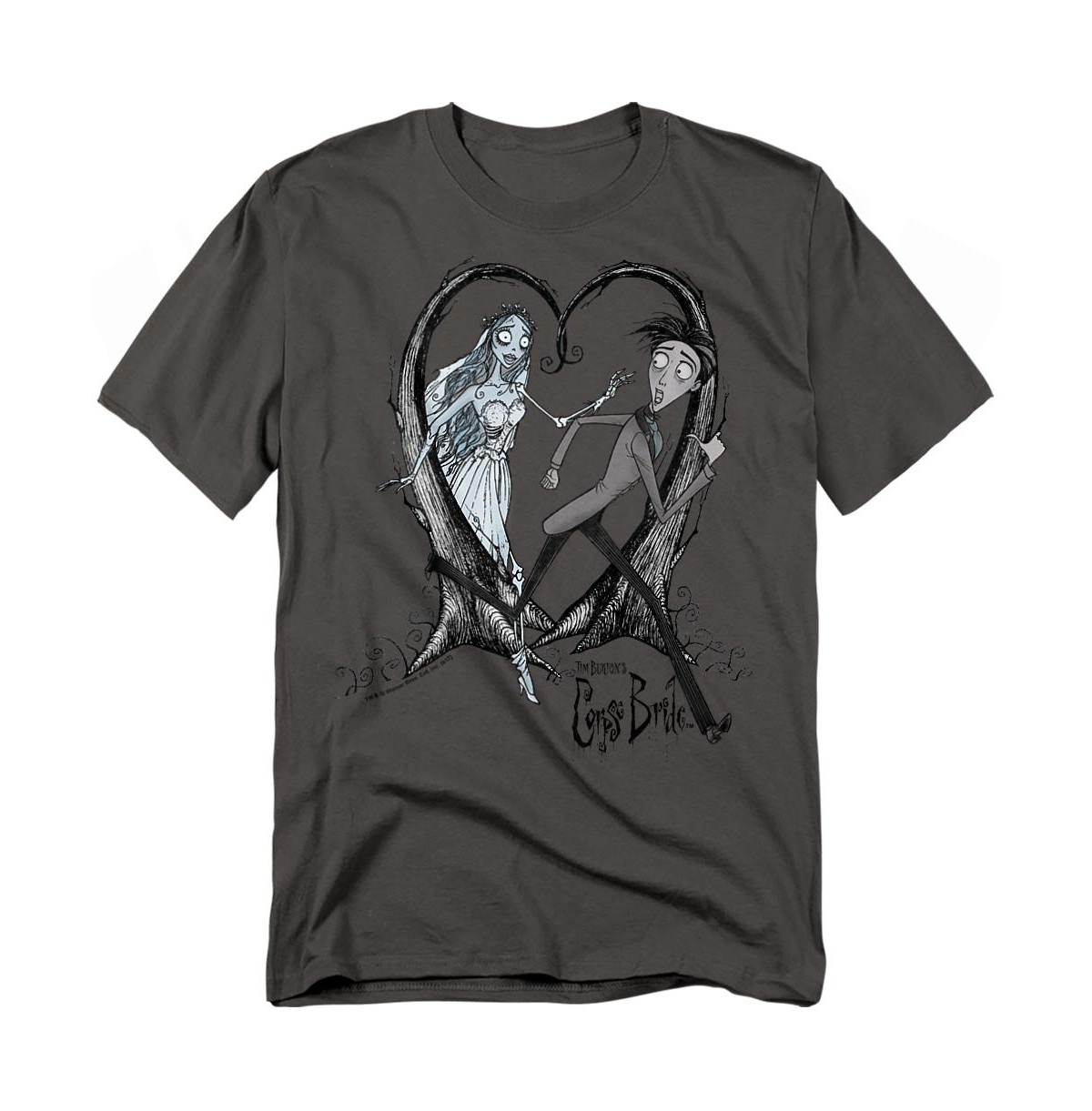 Click here for Corpse Bride Mens Runaway Groom T Shirt - Charcoal prices