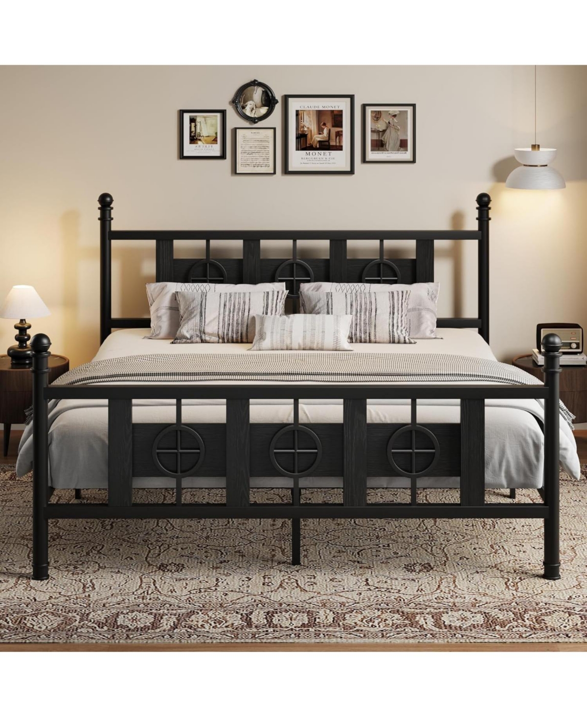 Click here for gaomon King Size Bed Frame with Headboard and Foot... prices