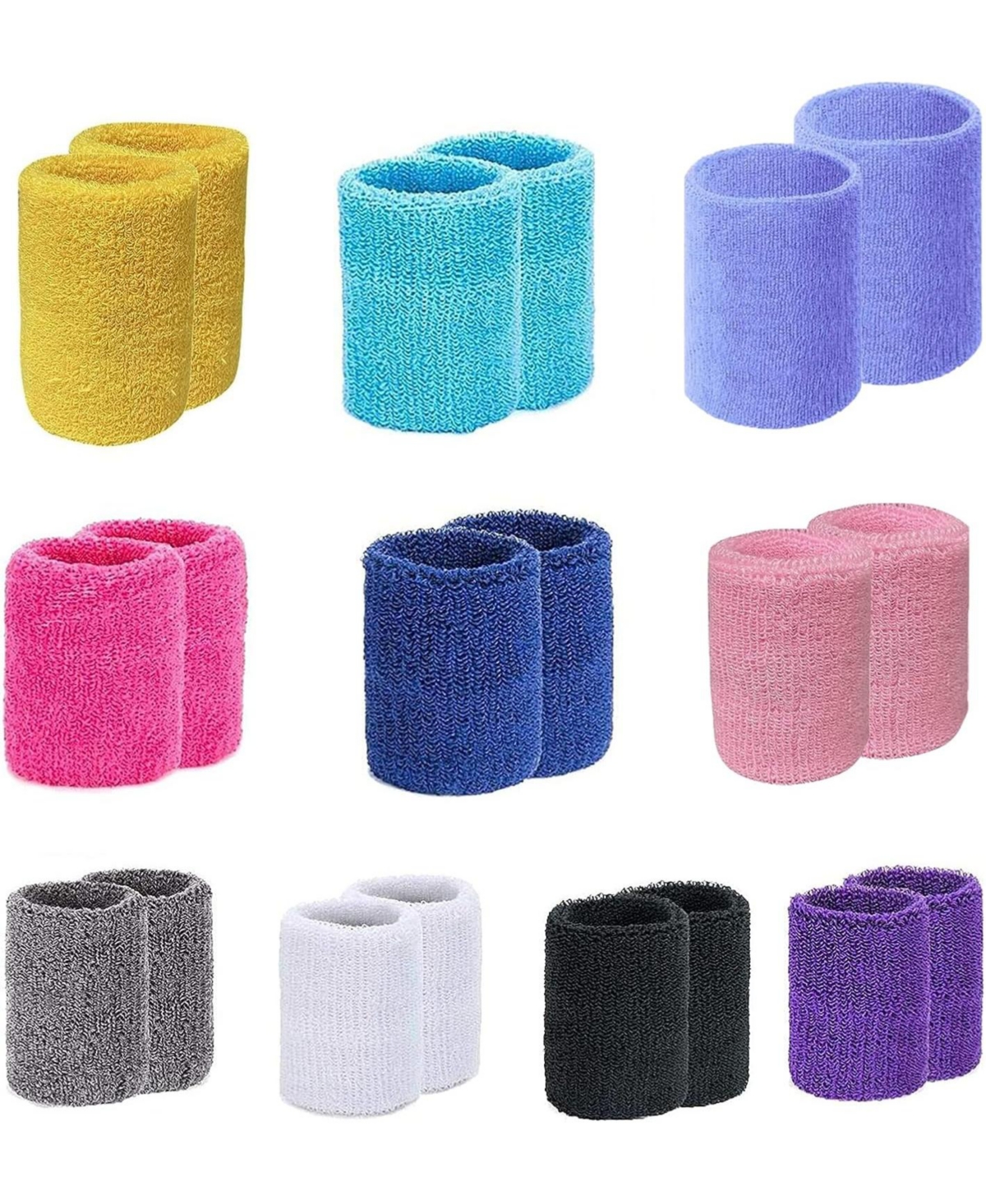 Click here for Magicorange 10 Pairs Wrist Sweatbands for Men and... prices