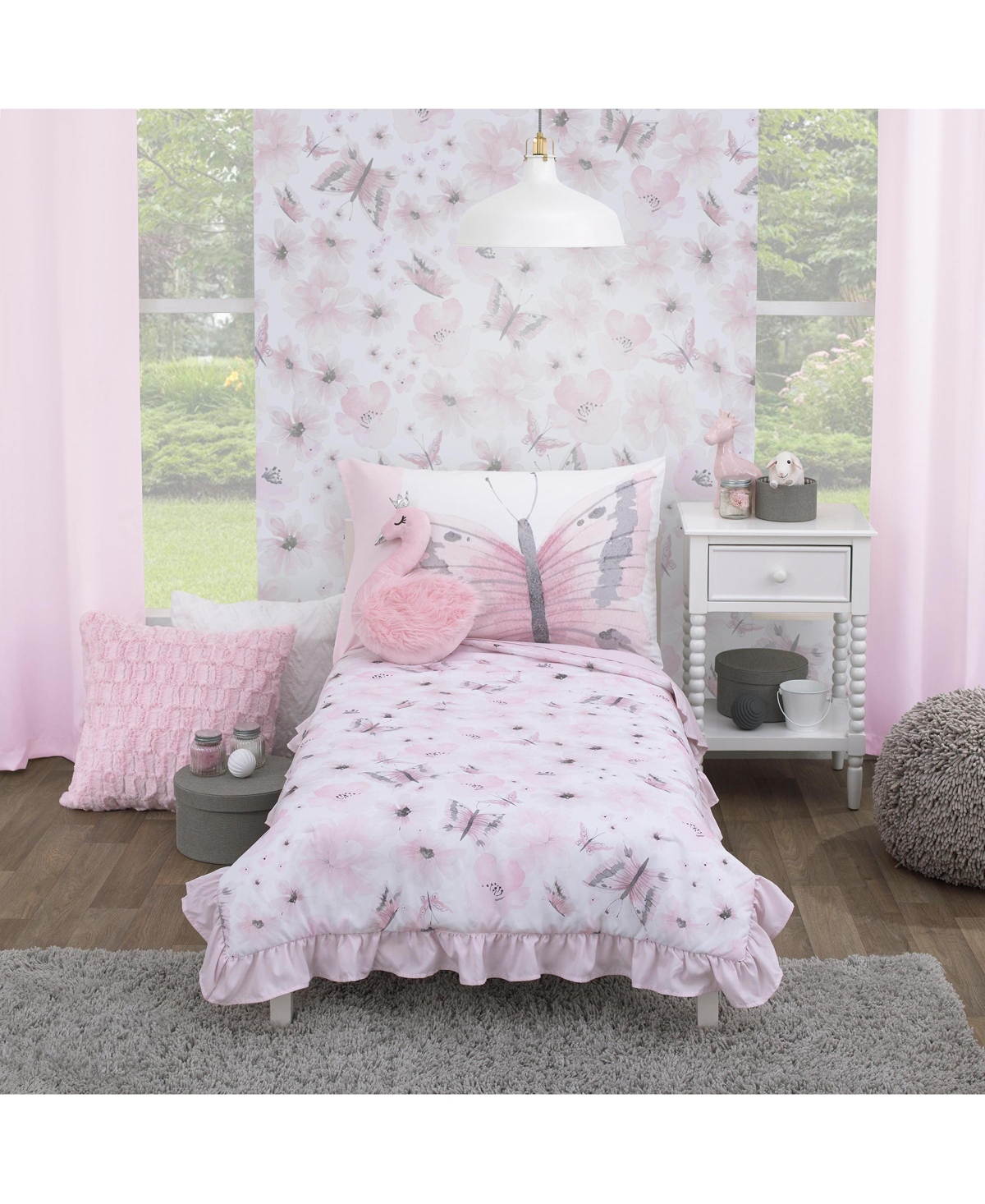 Click here for NoJo Everything Kids Floral Butterfly 4 Piece Todd... prices