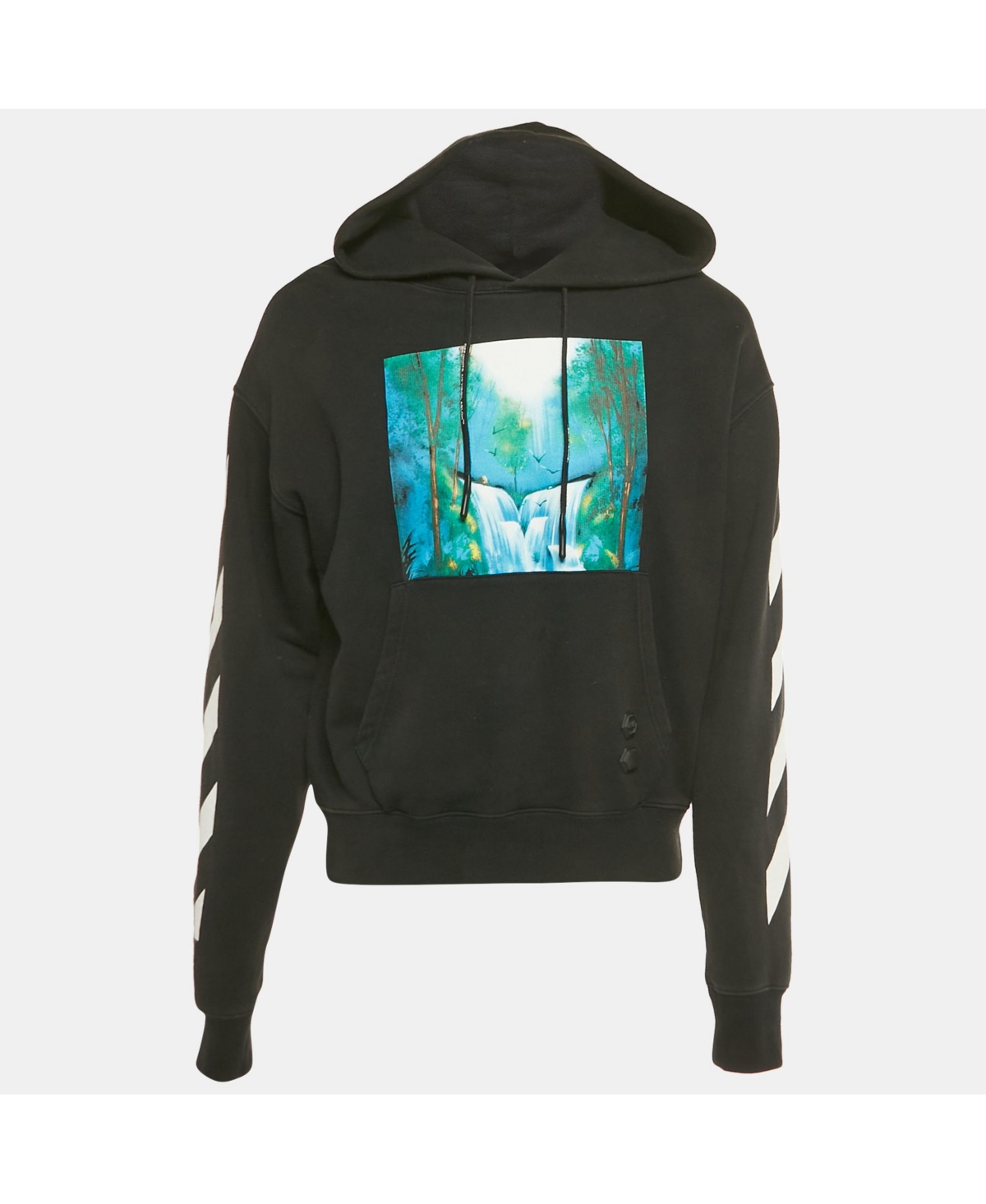 Click here for Pre-Owned Off-White Mens Waterfall Print Cotton Ho... prices