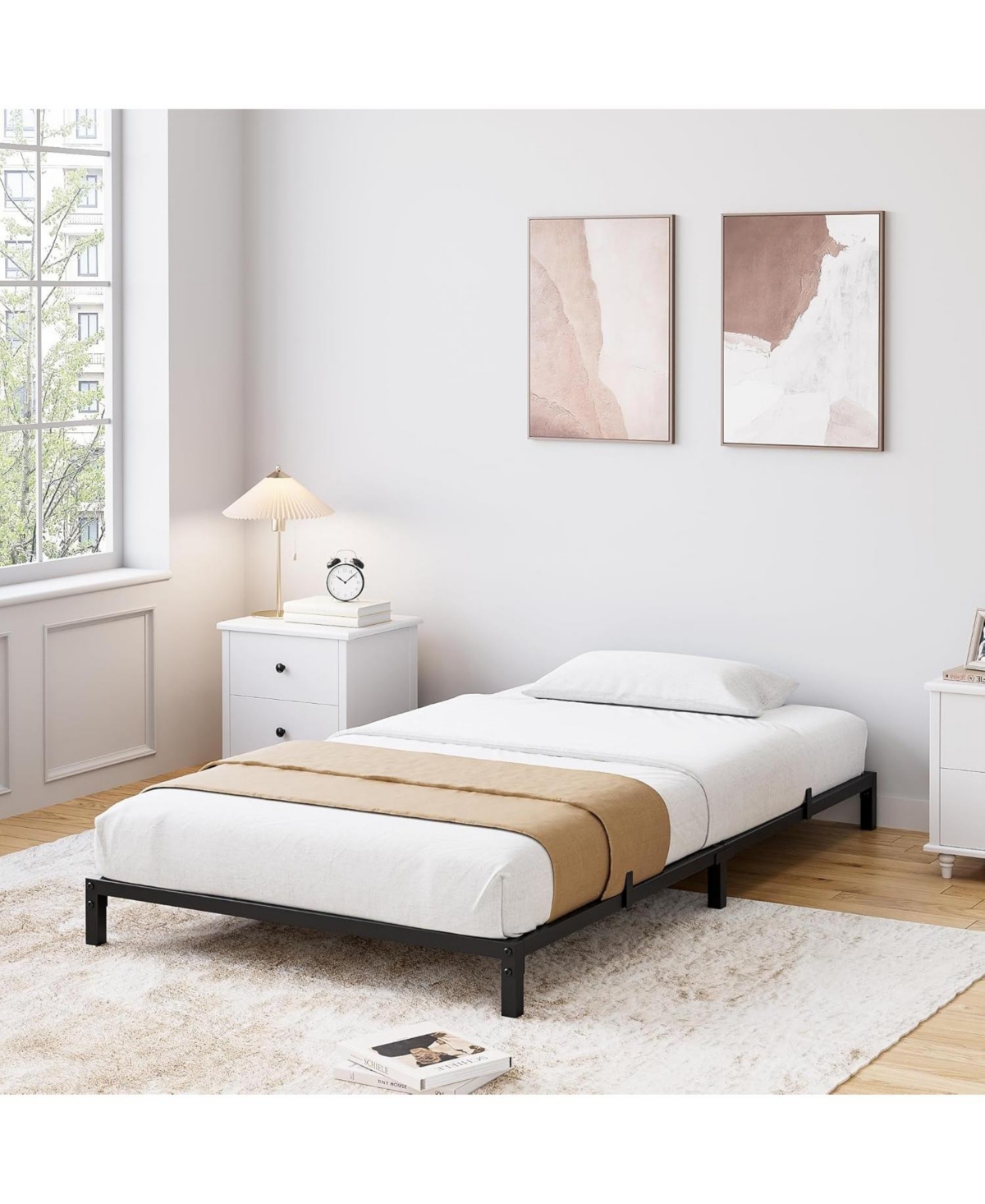 Click here for Gaomon Twin Size Metal Bed Frame – Heavy Du... prices