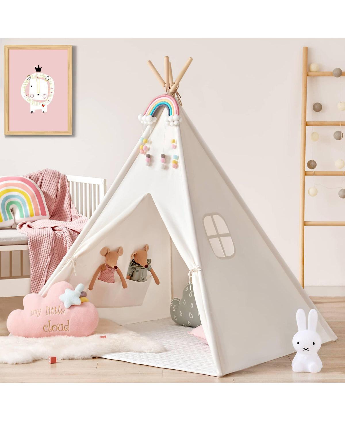 Click here for Tiny Land Teepee Tent for Kids with Mat – I... prices