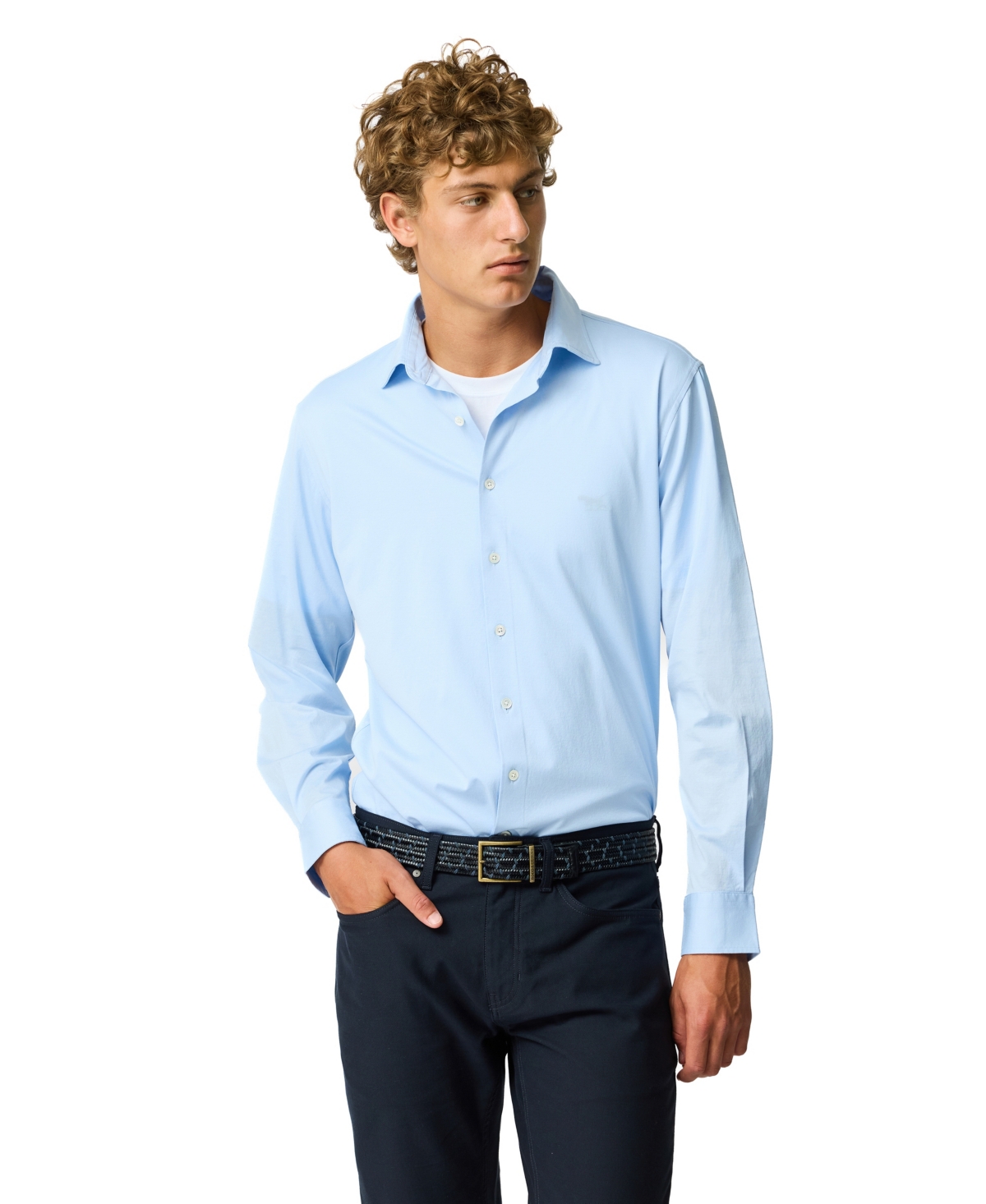 Click here for Rodd & Gunn Mens Ascot Park Shirt - Sky Blue prices