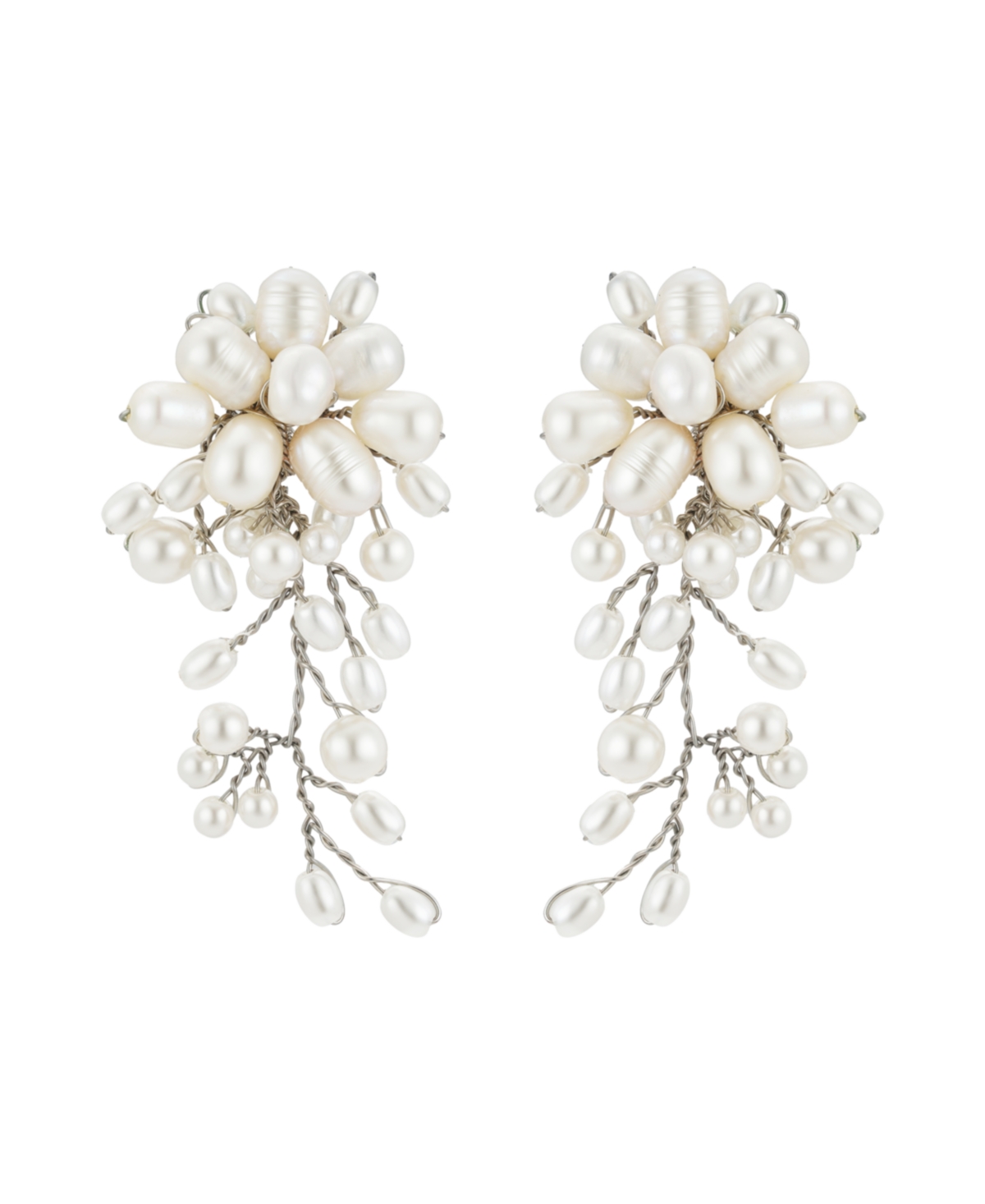 Click here for Untamed Petals Moore Freshwater Pearl Earrings - S... prices