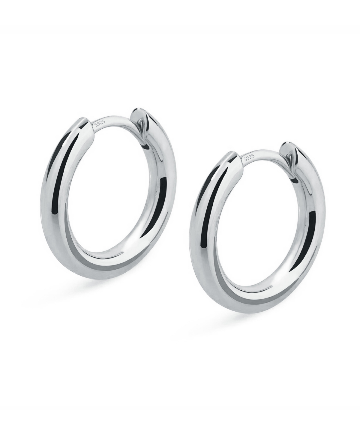Click here for Rhona Sutton Mens Classic Hoop Earrings in Sterlin... prices