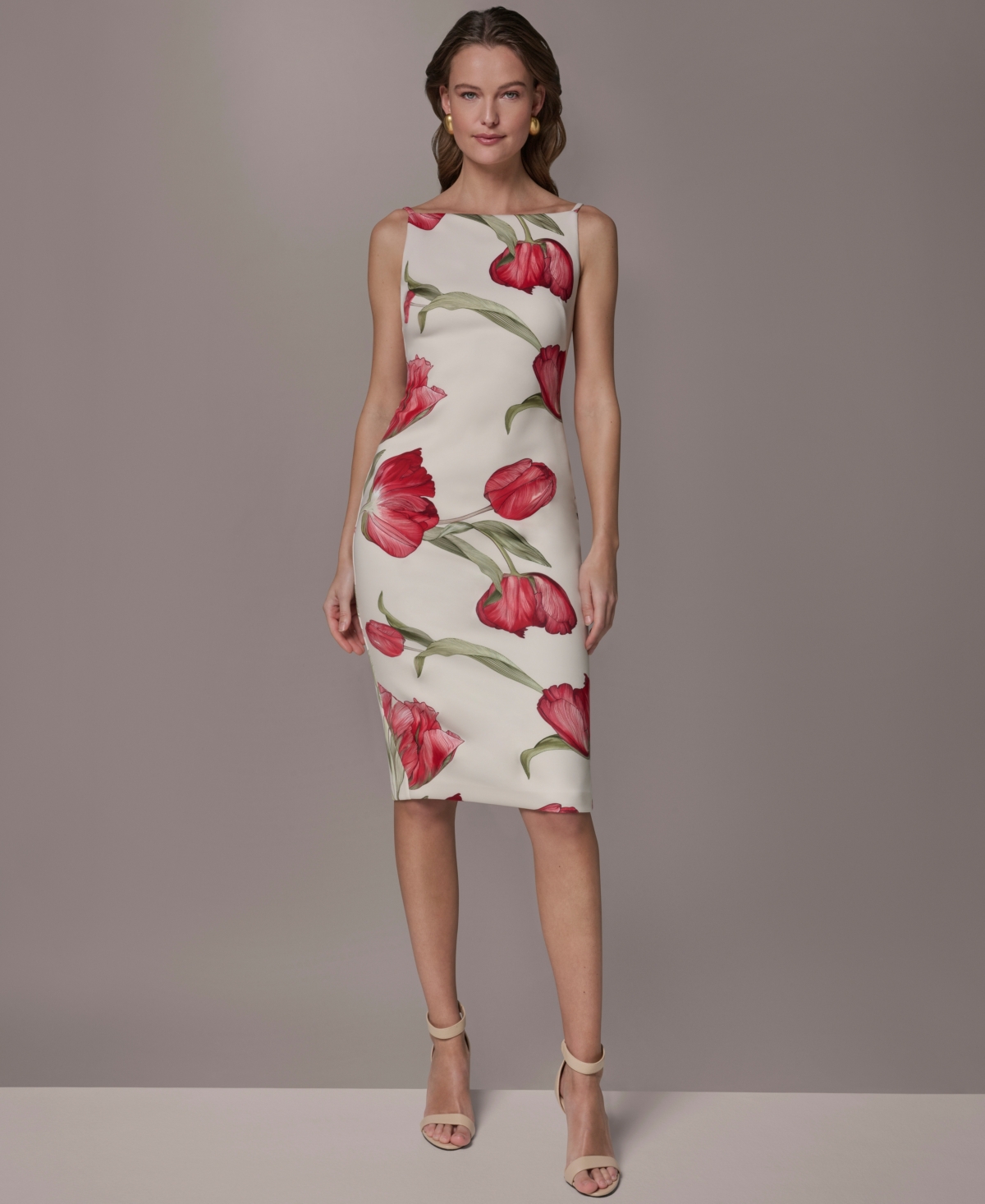 Click here for Donna Karan New York Petite Square-Neck Printed Sh... prices