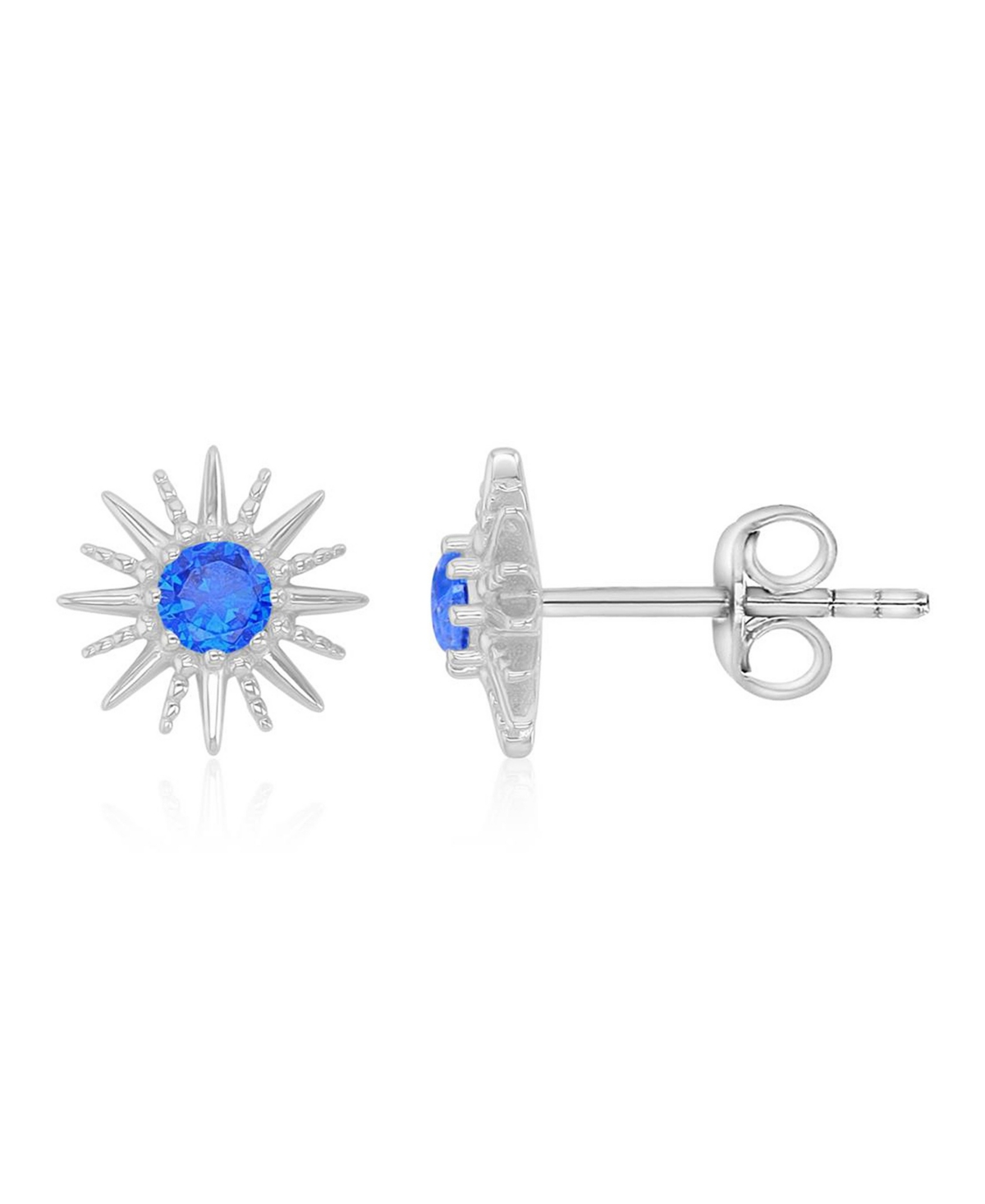 Click here for Macys Created Blue Spinel Starburst Stud Earrings... prices