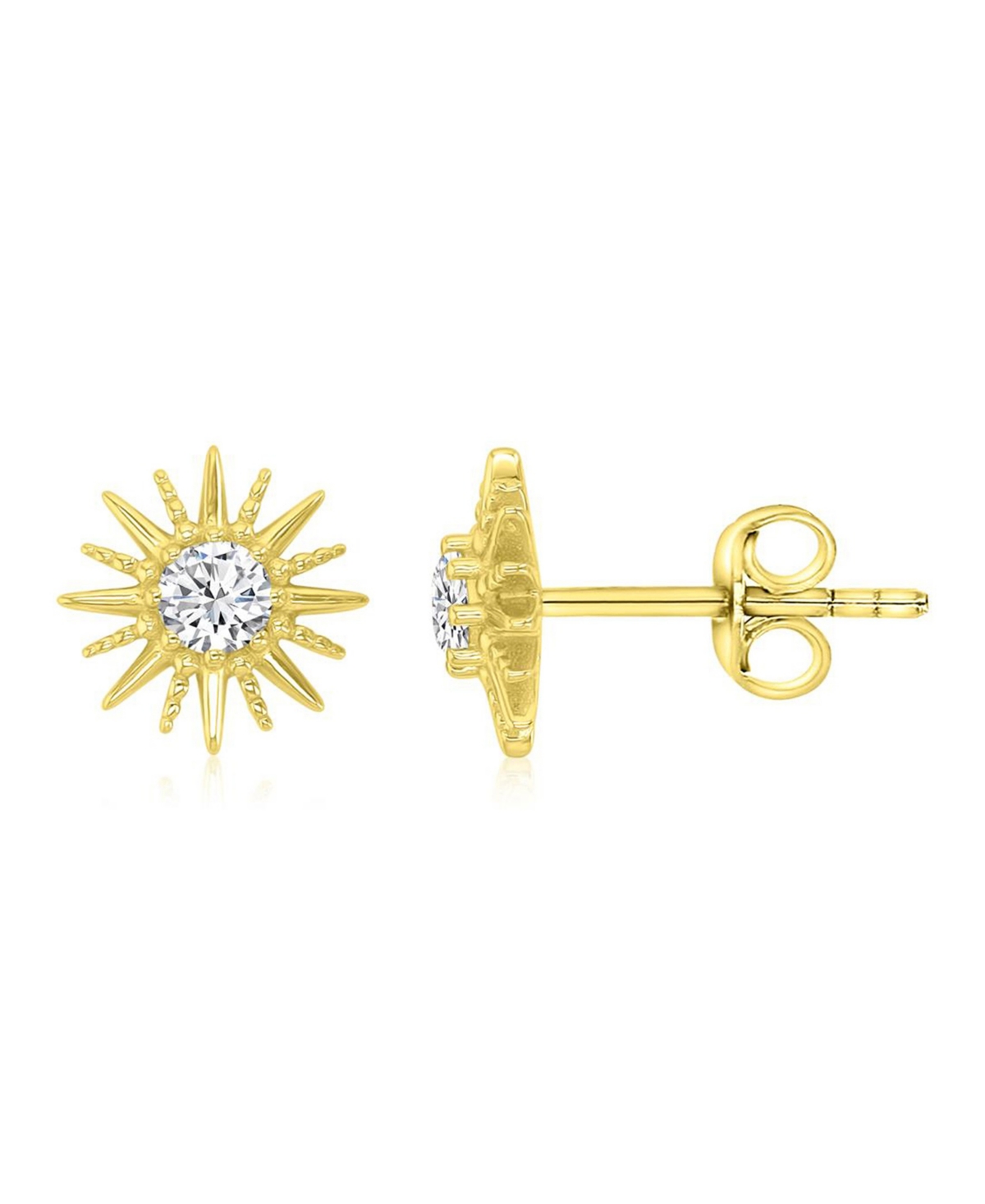Click here for Macys Cubic Zirconia Starburst Stud Earrings in 14... prices