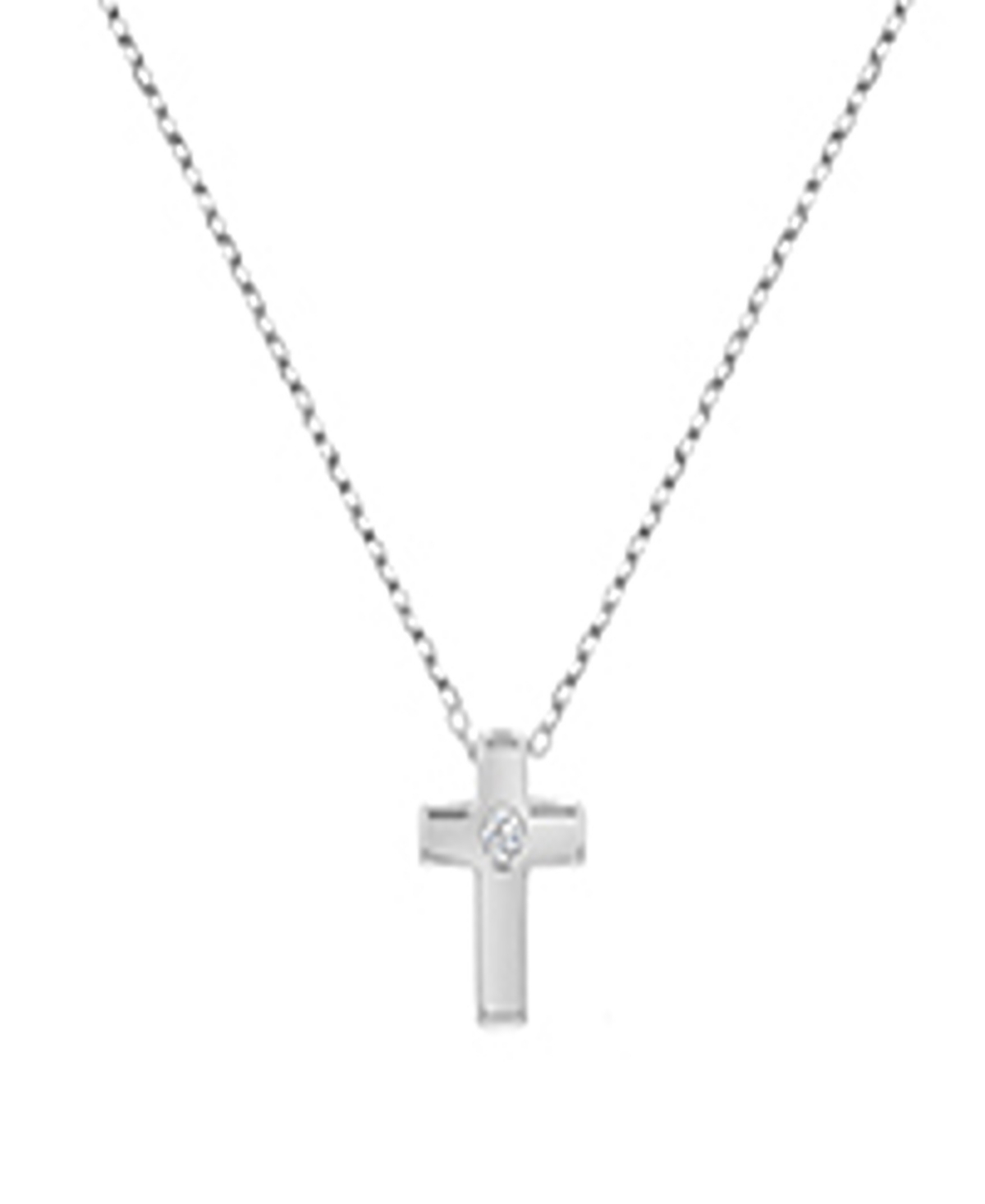 Click here for Macys Cubic Zirconia Cross Necklace in 14k Yellow... prices
