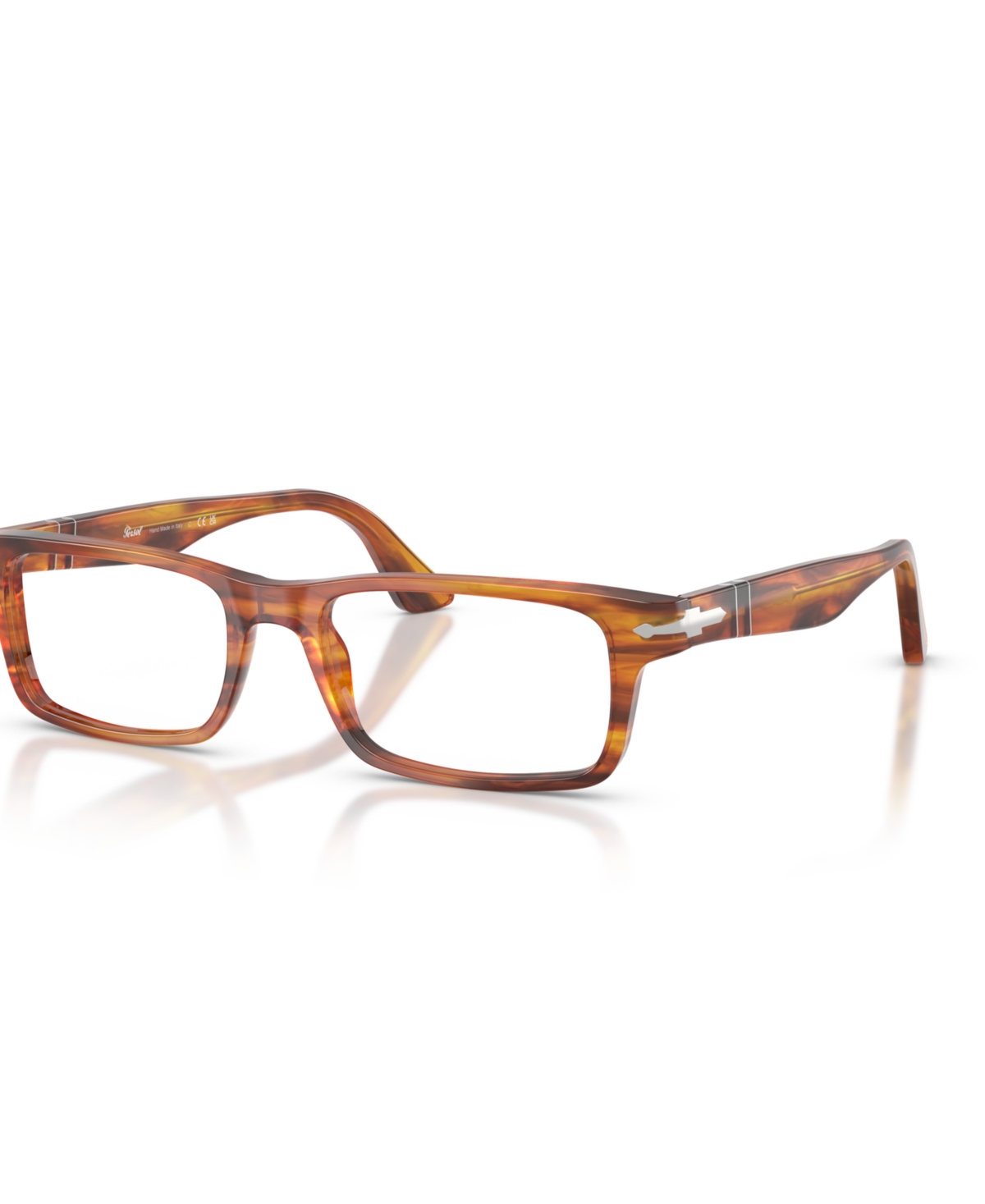 Click here for Persol Mens Rectangle Eyeglasses  PO3050V - Stripe... prices
