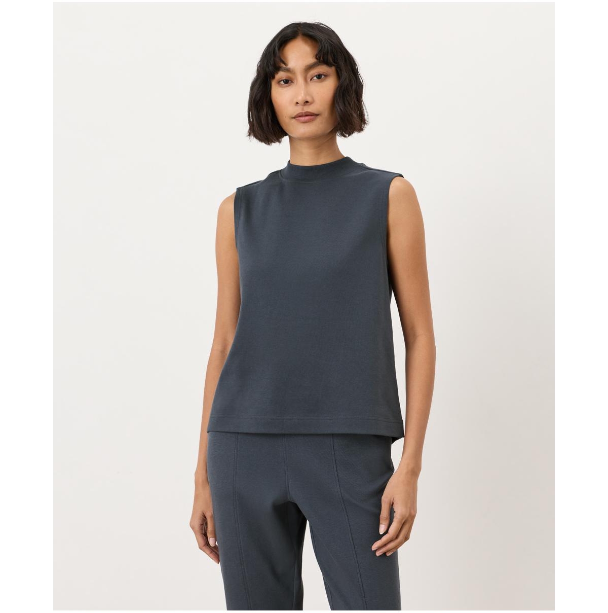 Click here for Pact Womens Organic Cotton Airplane Mock Neck Shel... prices