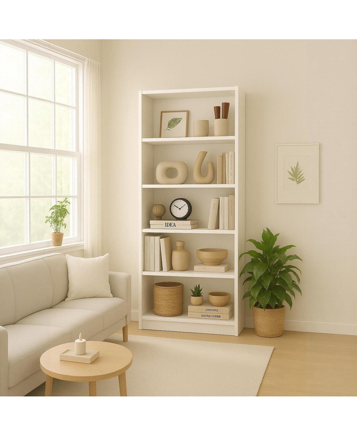 Click here for Streamdale Furniture 5-Tier Bookshelves Storage Ca... prices