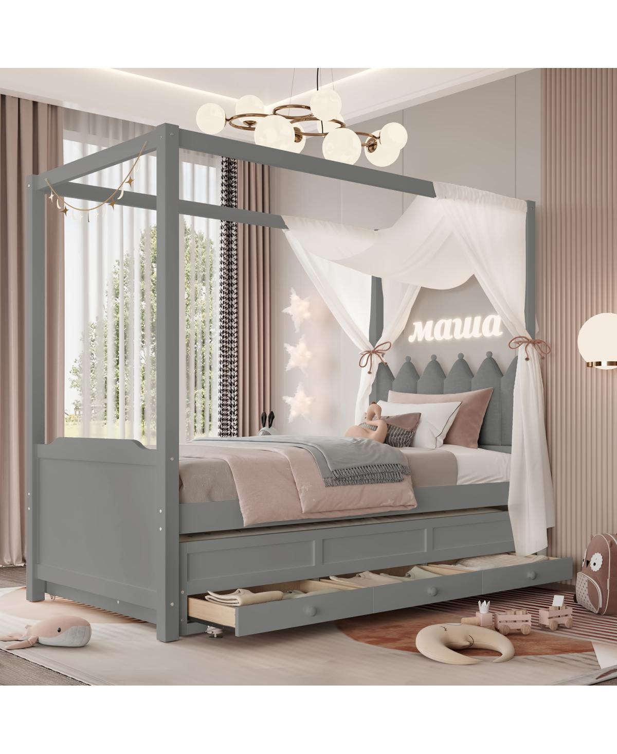 Click here for Streamdale Furniture Twin Platform Bed with Uphols... prices