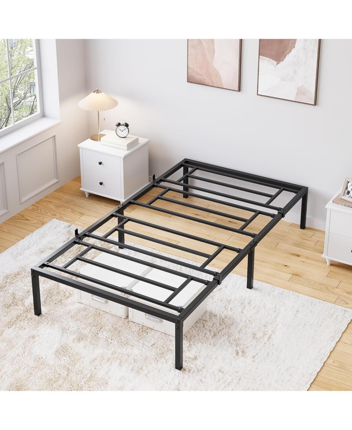 Click here for gaomon 16 Inch Bed Frame No Box Spring Needed  Hea... prices