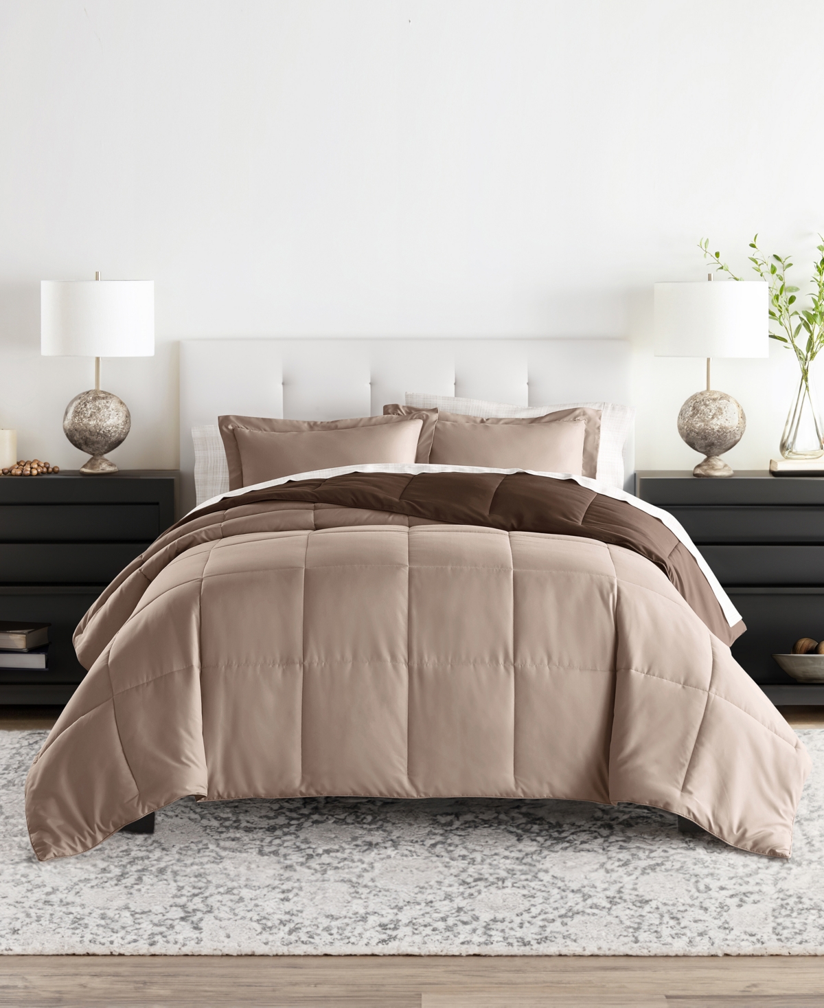 Click here for ienjoy Home Bedding Bundle Reversible Pattern 5-Pi... prices