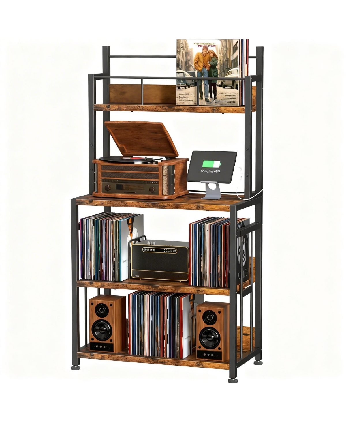 Click here for Yigii Large Capacity Vinyl Record Stand  4-Tier De... prices
