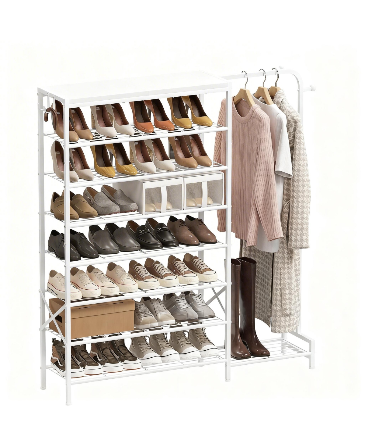 Click here for Yigii 3-in-1 Shoe & Coat Rack  8 Tier Storage  Adj... prices