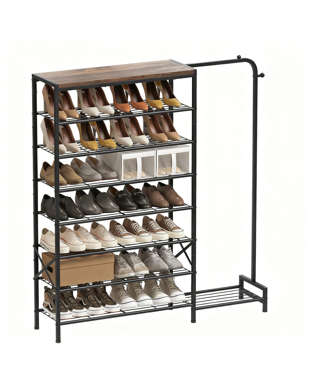 Click here for Yigii 3-in-1 Shoe & Coat Rack  8 Tier Storage  Adj... prices