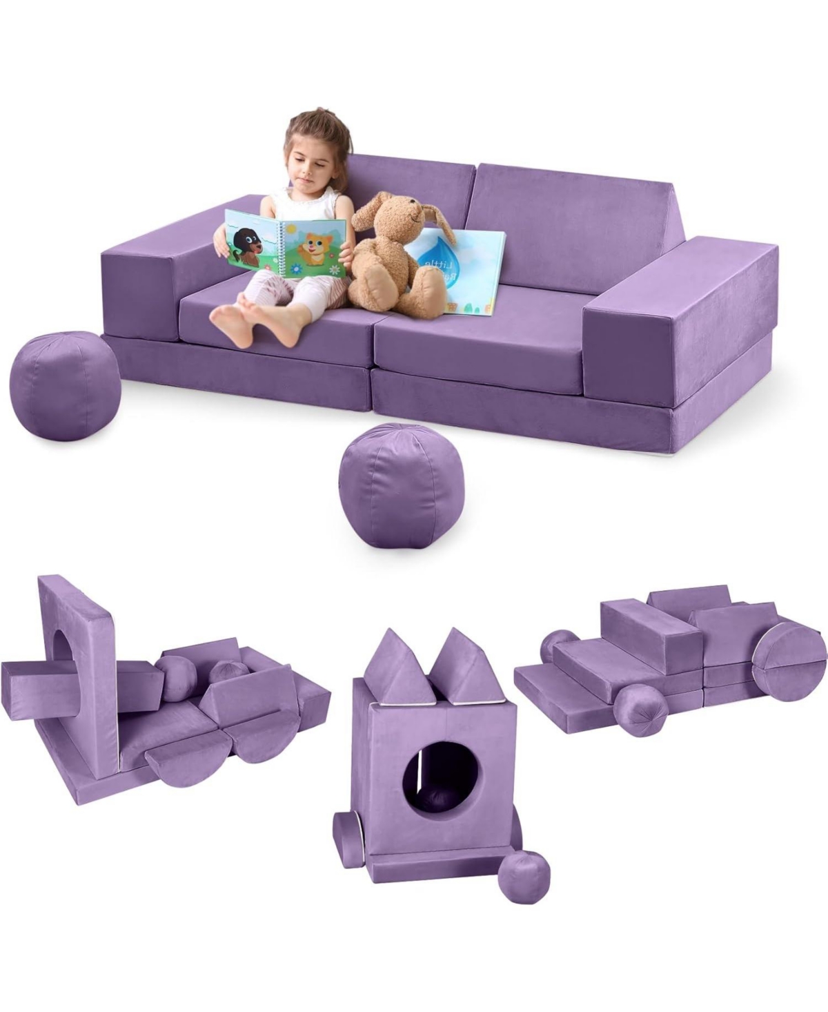 Click here for gaomon Kids Couch  12 Pcs Nugget Couch Kids Sofa f... prices